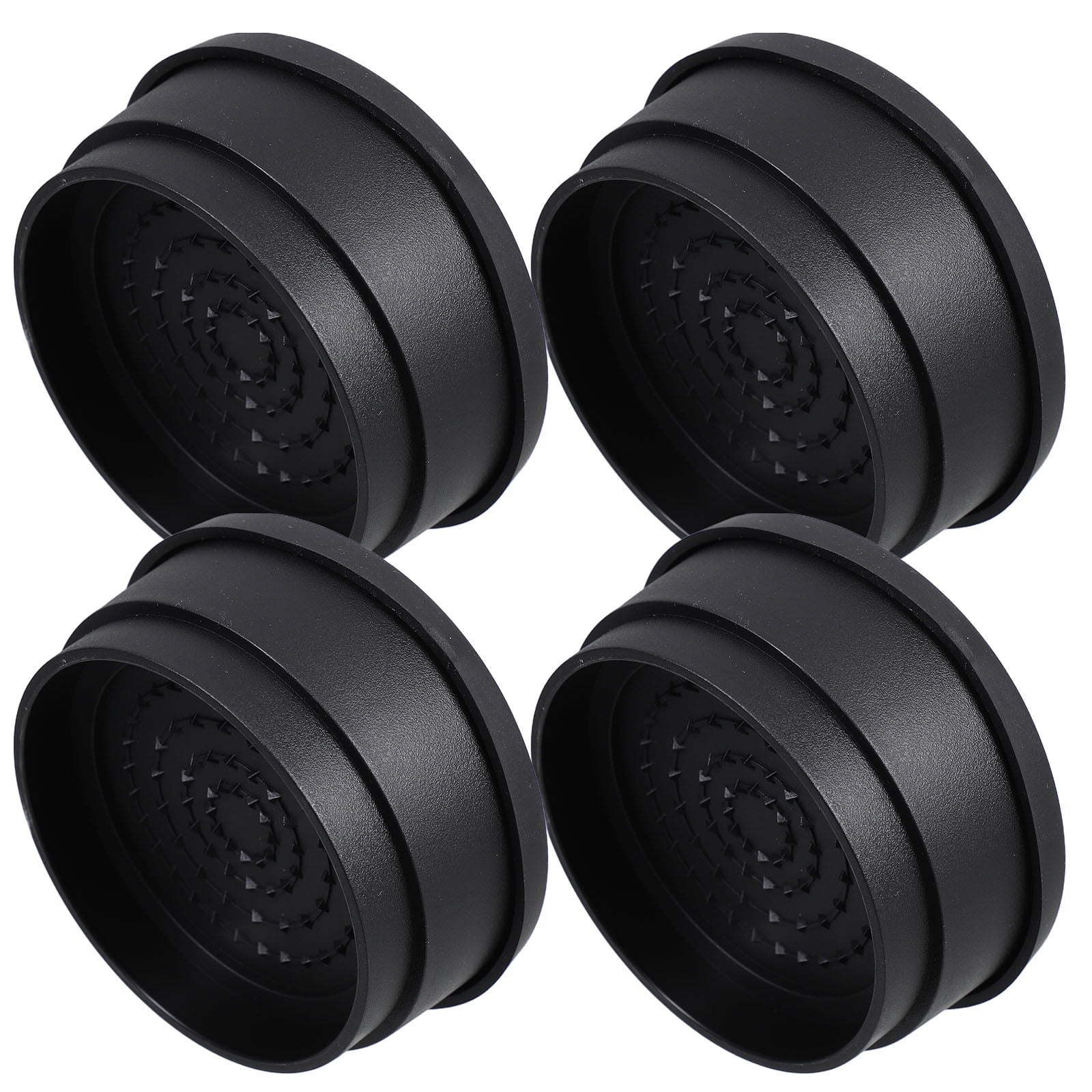 IBASETOY 4pcs Black Rubber Bed Lifters with Nonslip Bottom for Height ...