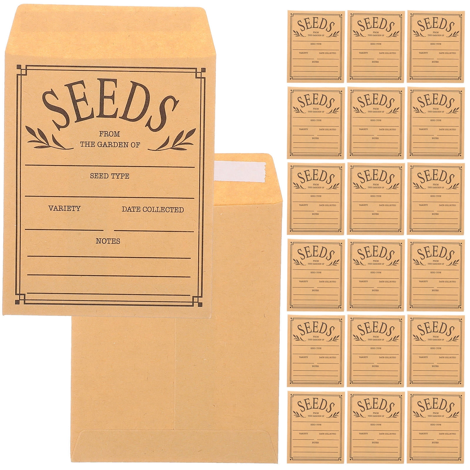 IBASETOY 50Pcs Collection Envelope Kraft Paper Envelopes Assorted Color ...