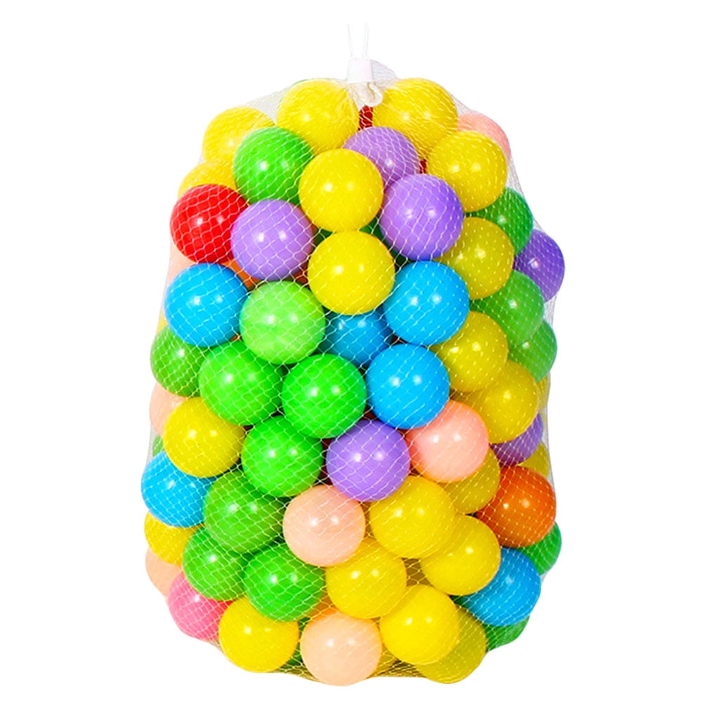 IBASETOY 60Pack Bounce Ball For Kids Plastic Assorted Color Safe For ...
