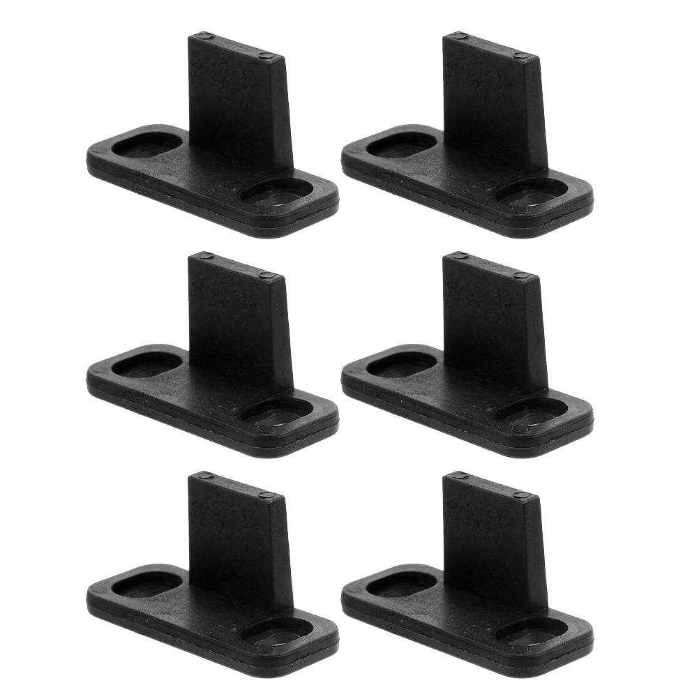 IBASETOY 6pcs Closet Door Floor Guides Black LShaped PP for Smooth ...
