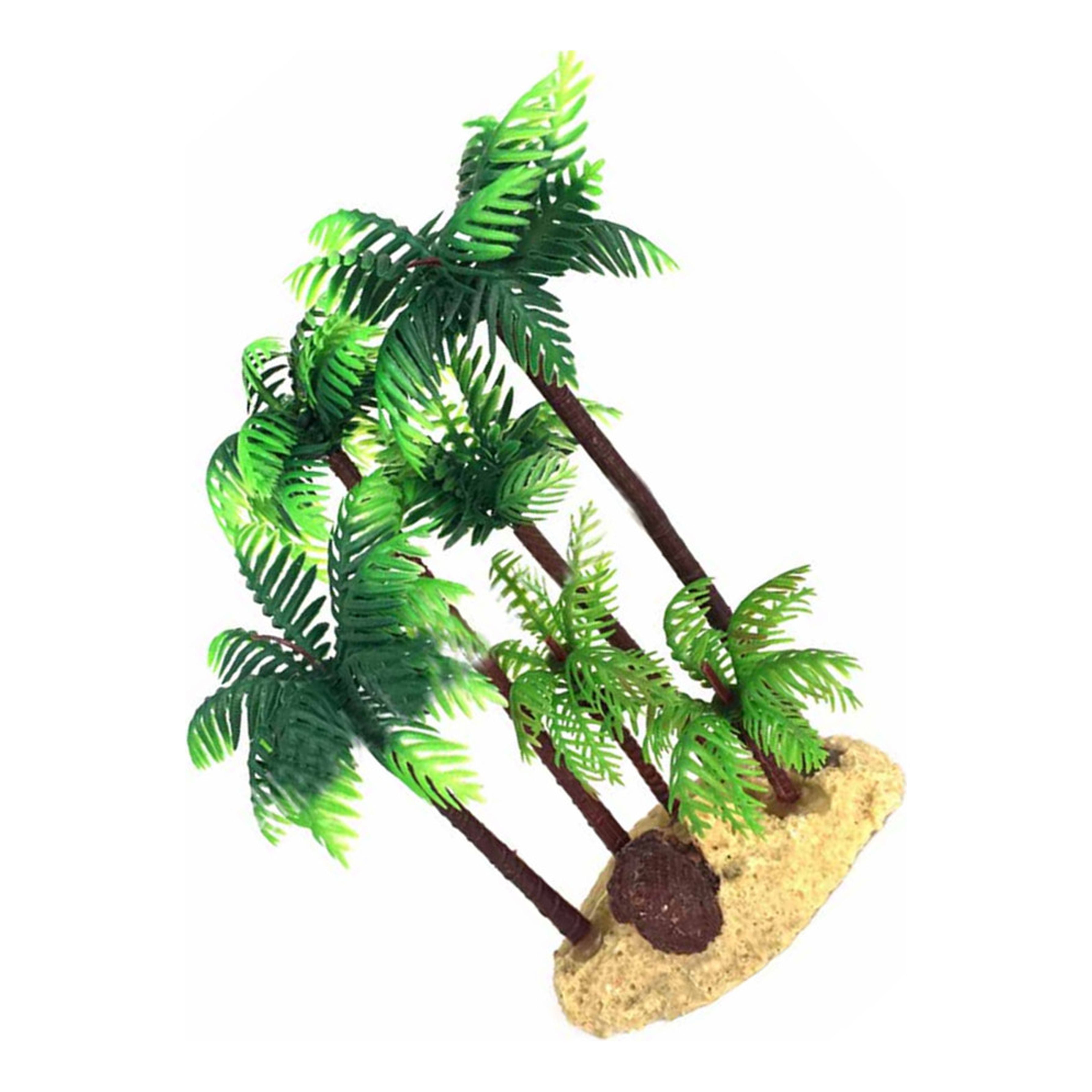 IBASETOY Artificial Tropical Plants Mini Palm Trees for Crafts Coconut ...