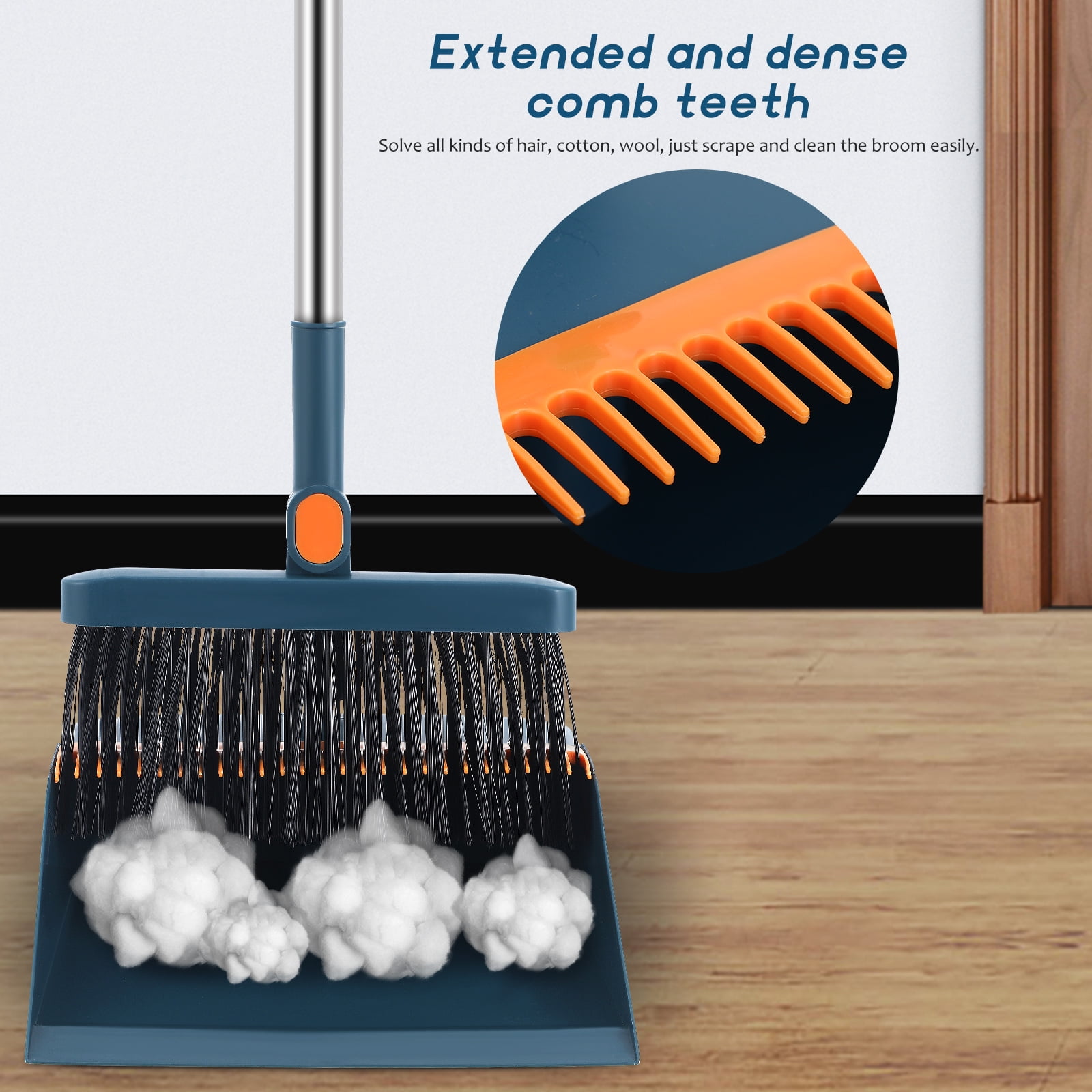 IBASETOY Broom And Dustpan Set,1 Set Broom And Dustpan Set Folding ...