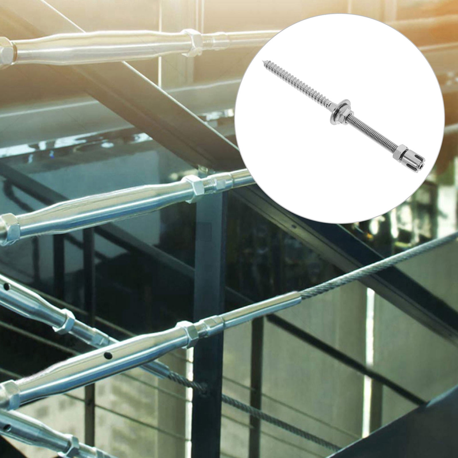 IBASETOY Garden Climbing Plants Trellis Wire Rope Screw for Outdoor Use ...