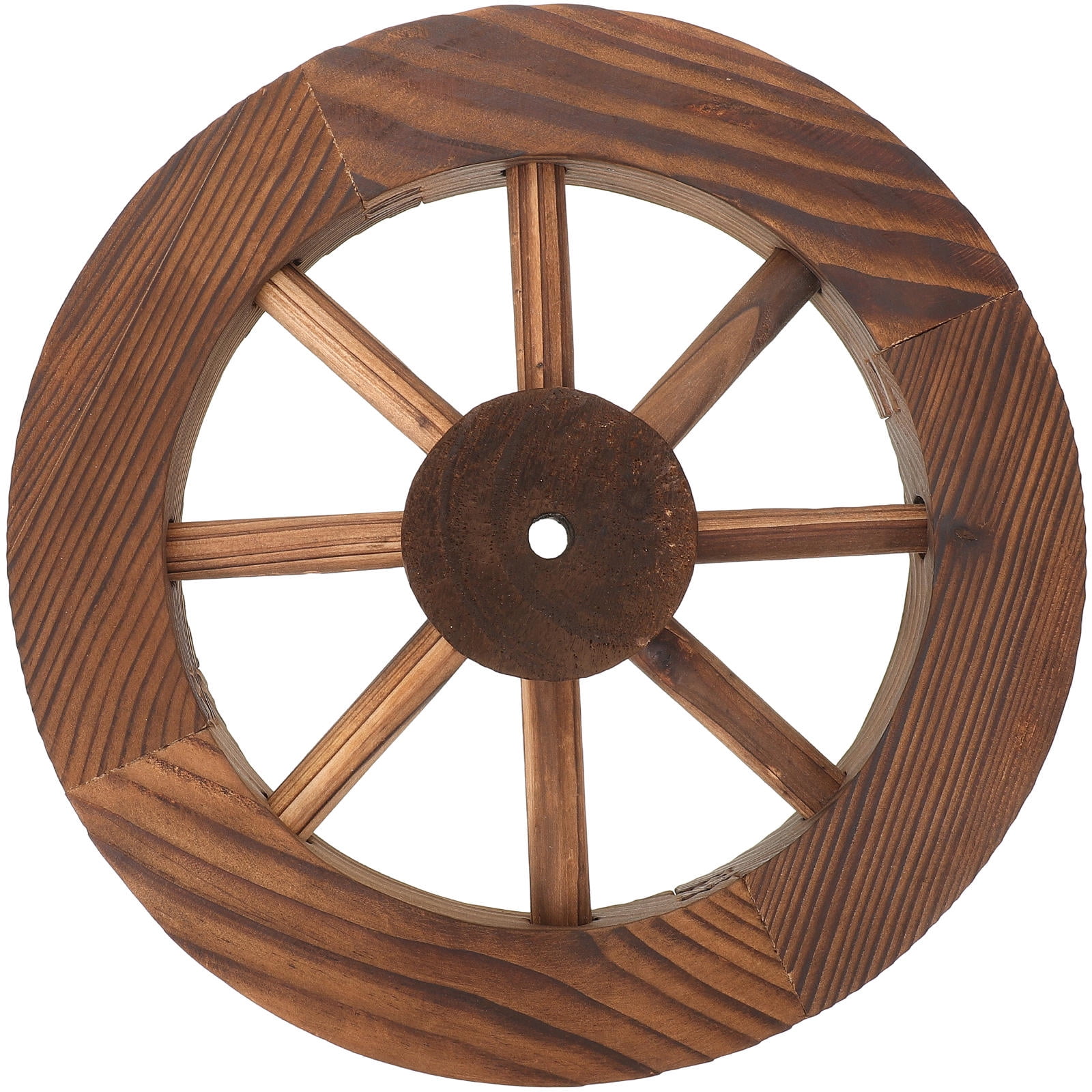 IBASETOY 1Pack Western Wooden Wheel Decor Rustic Beige Wall Hanging for ...