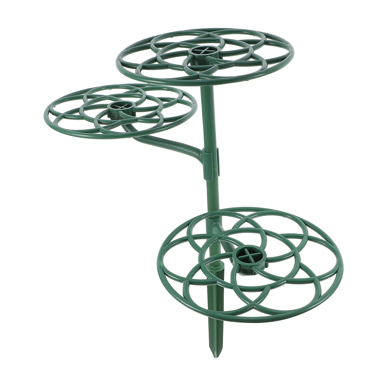 IBASETOY Green Multilayer Plant Supports for Outdoor Plants Garden ...