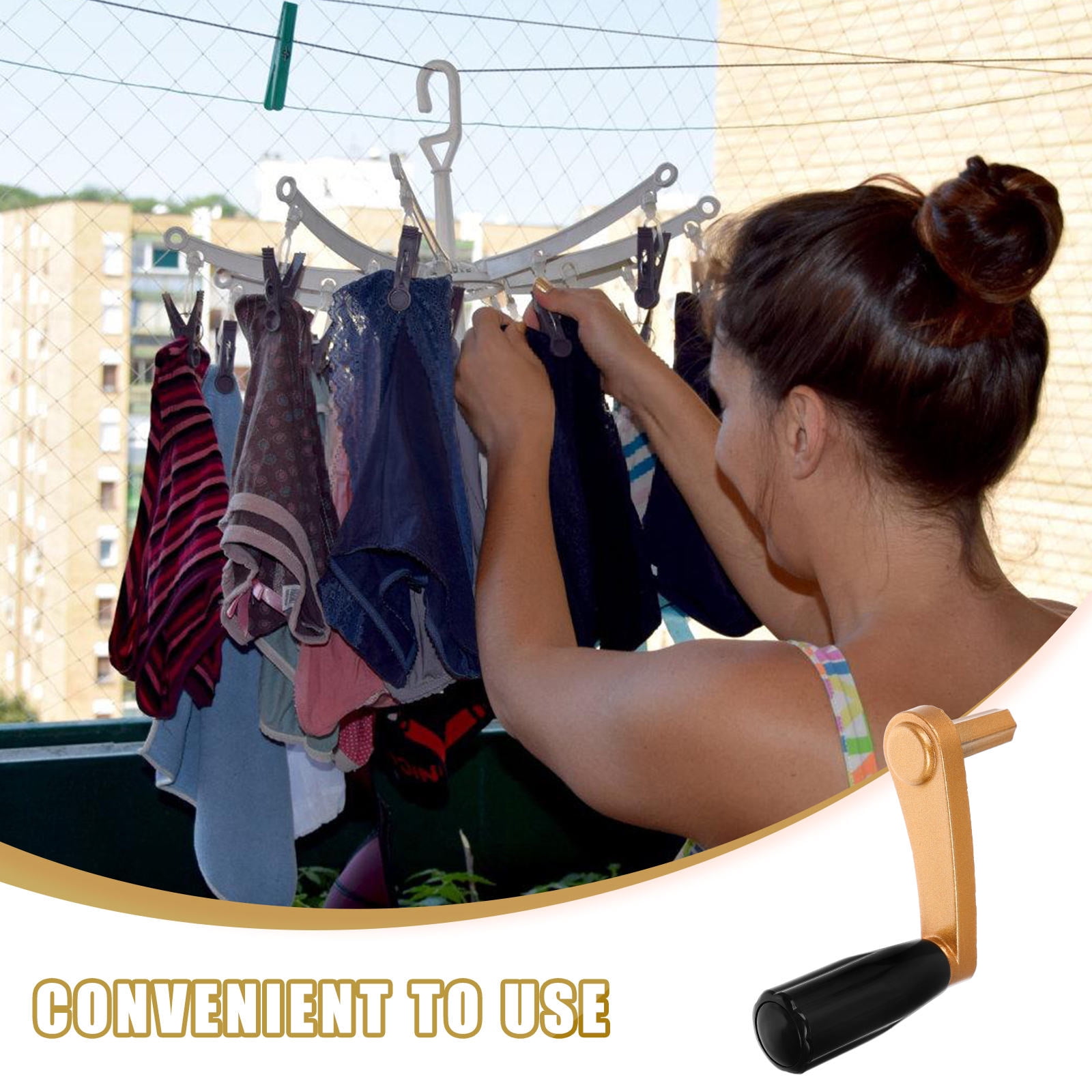 IBASETOY Hand Crank Replacement for Clothes Lift Hanger Metal Handle ...