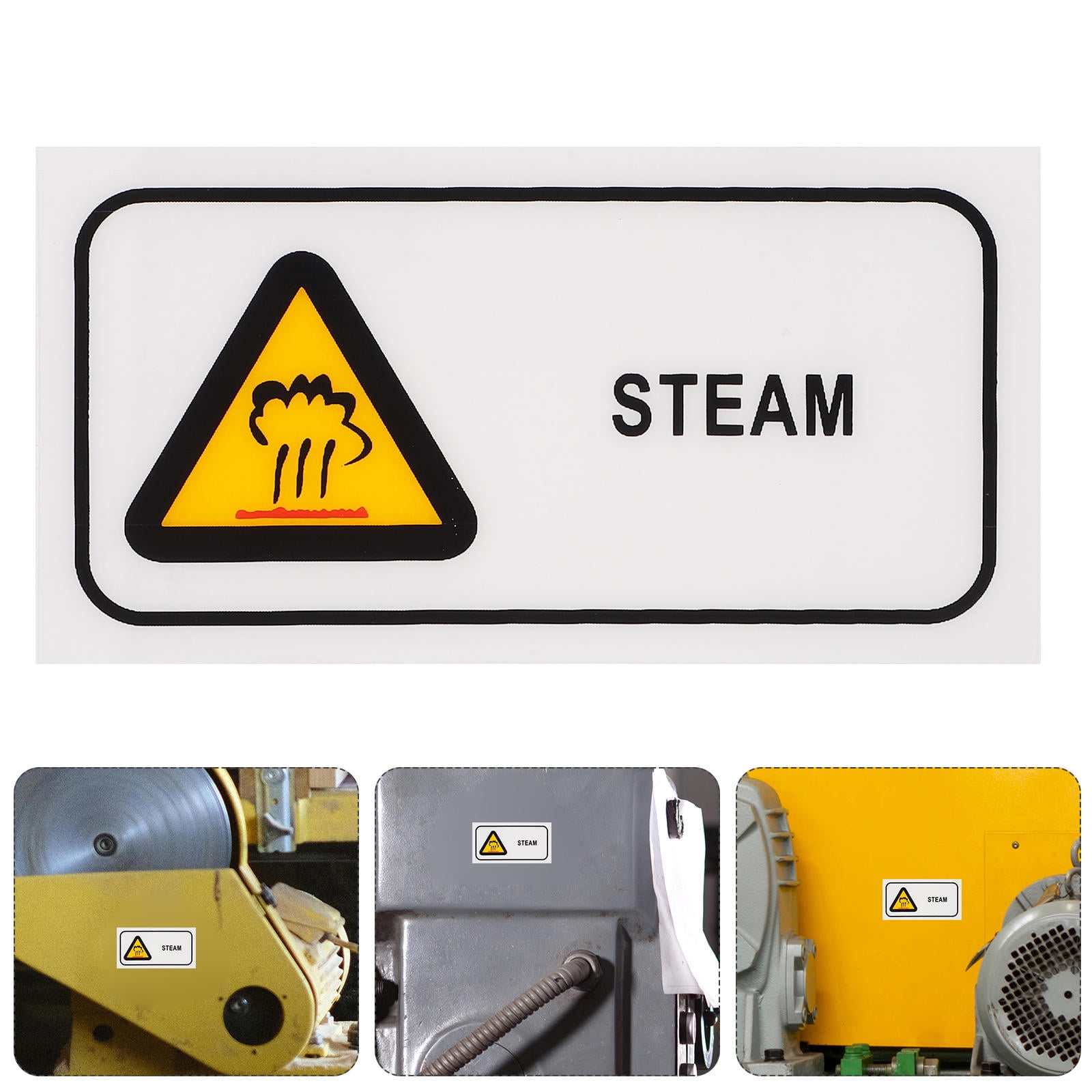IBASETOY High Temperature Alert Warning Stickers Steam Warning Sign ...