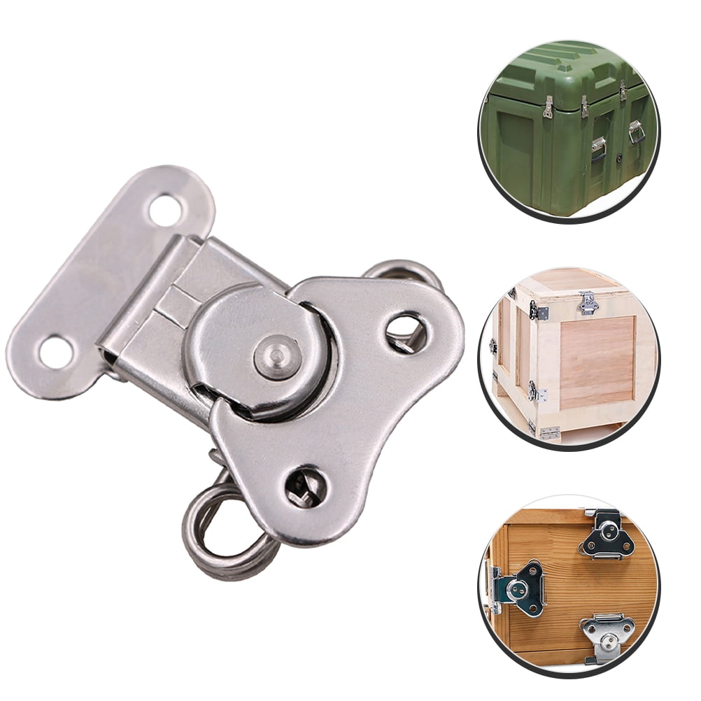 IBASETOY Tool Box Latch Stainless Steel Silver Butterfly Shape Locking ...