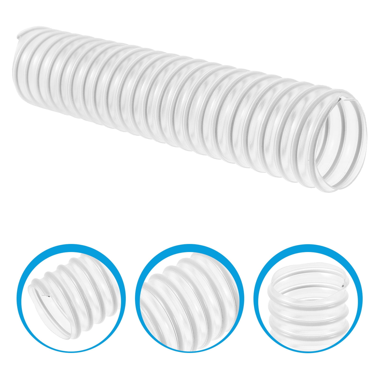 IBASETOY Transparent Vacuum Cleaner Hose for Home Use Extension Pipe ...
