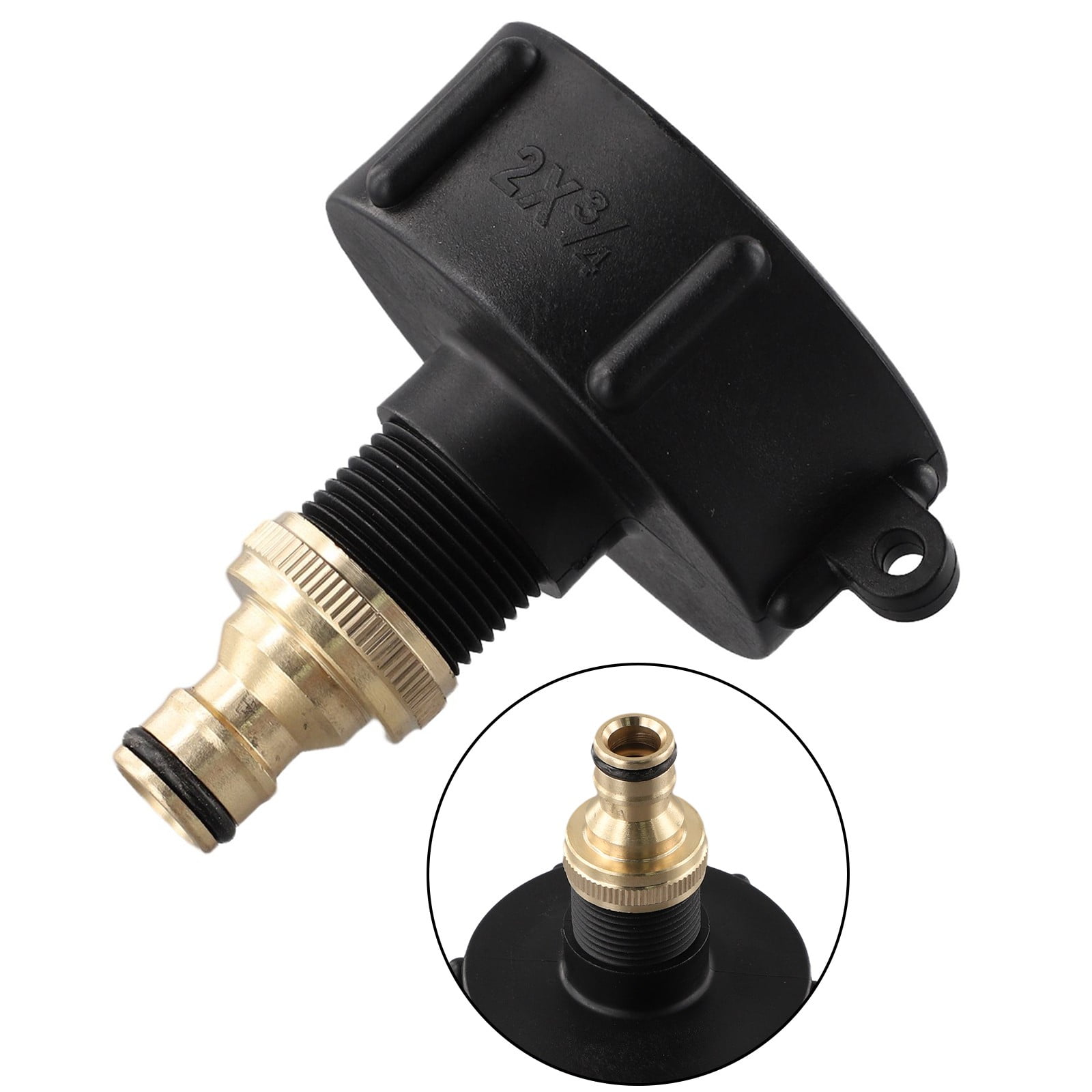 IBC Adapter 3/4in With Outlet Tap Rainwater For 1000L Container Tank ...