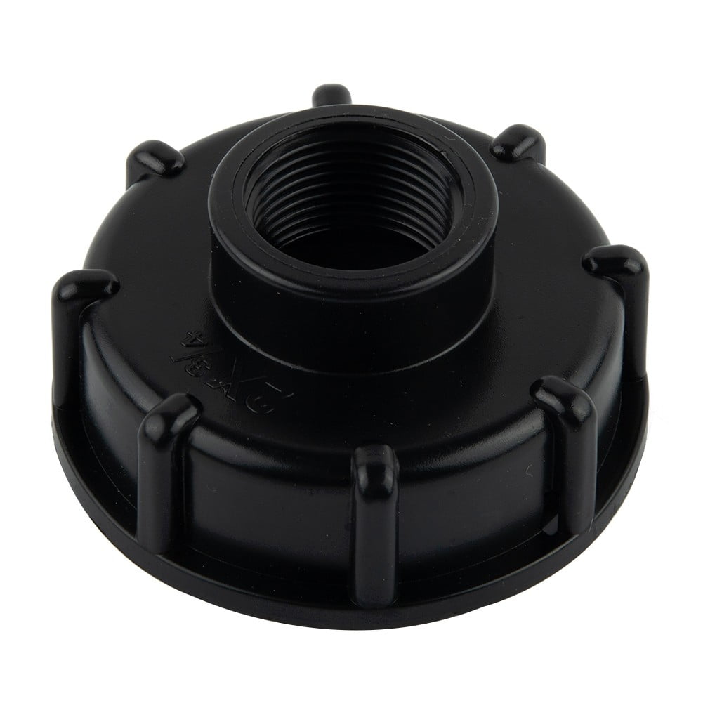 IBC Container Cap 1/2 3/4 1\" Female Adapter Cap S60x6 Tank - Walmart.com