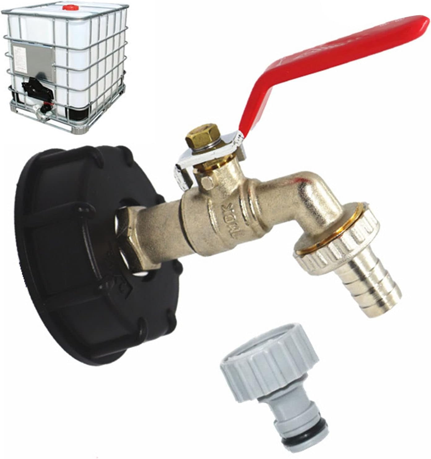 IBC Faucet Tank Adapter, Fine Flow Control For Durable Using Water ...