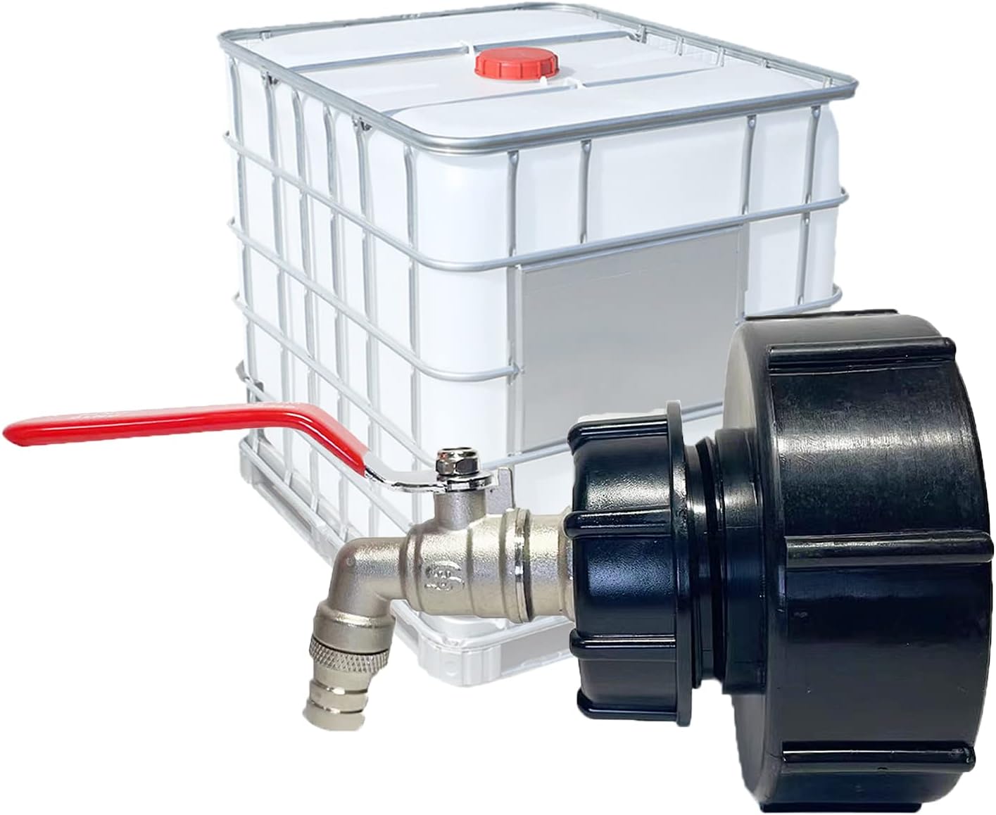 IBC Faucet Tank Connector 1000L IBC Tank Adapter Tank Adapter S100x8 ...