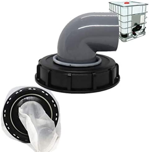 IBC Nylon Lid Filter for IBC Rainwater Tank DN75 90° Black 163mm 90 ...
