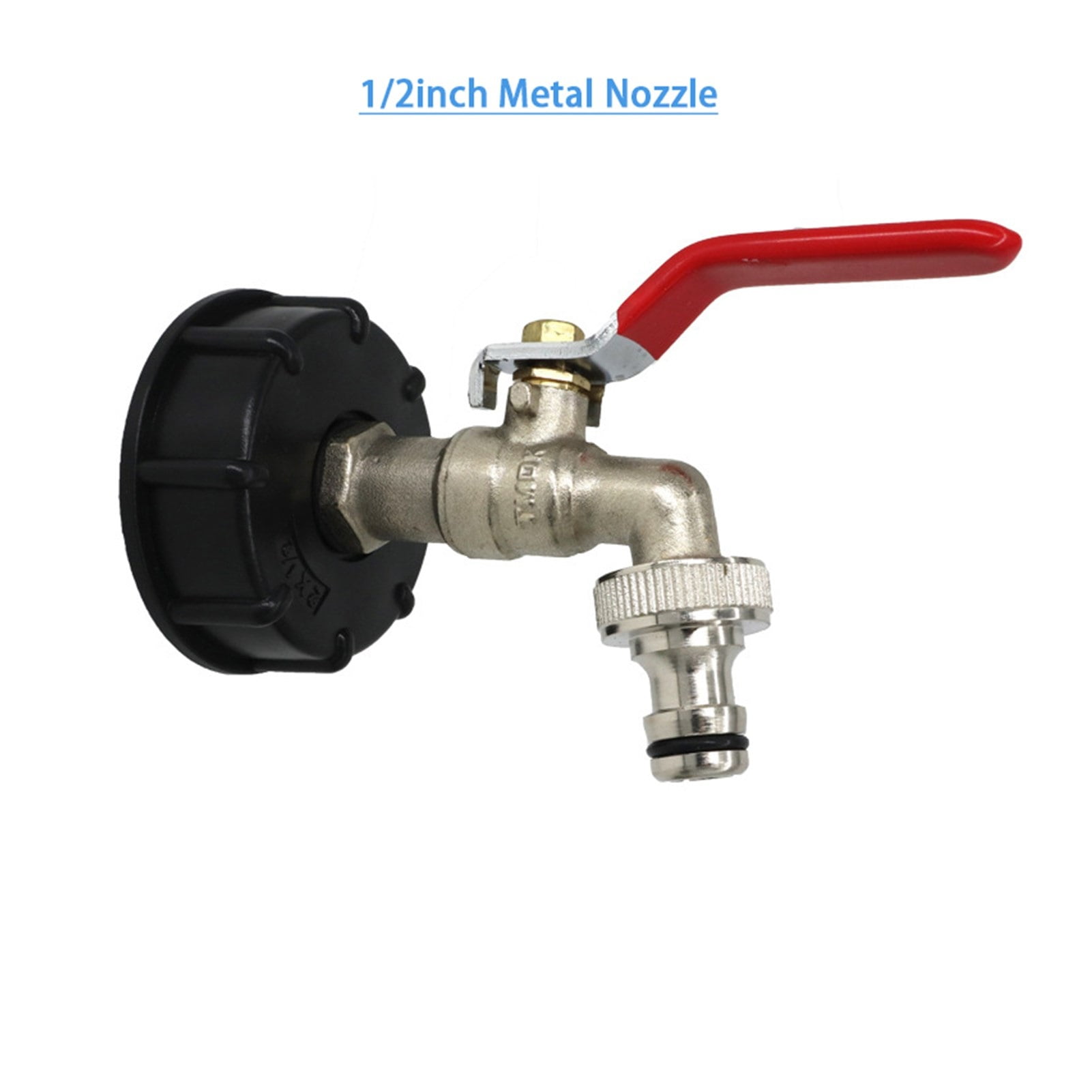 IBC Tank Adapter S60X6 1/2" 3/4" Garden Hose Faucet Water Tank Hose ...