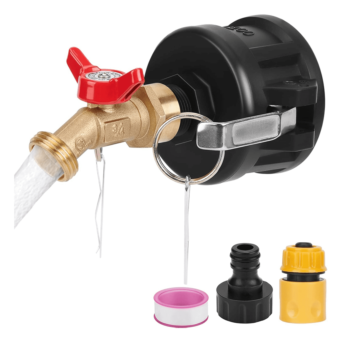 IBC Tote Adapter,2 Inch Cam Lock for 275-330 Gallon Tank,IBC to Garden ...