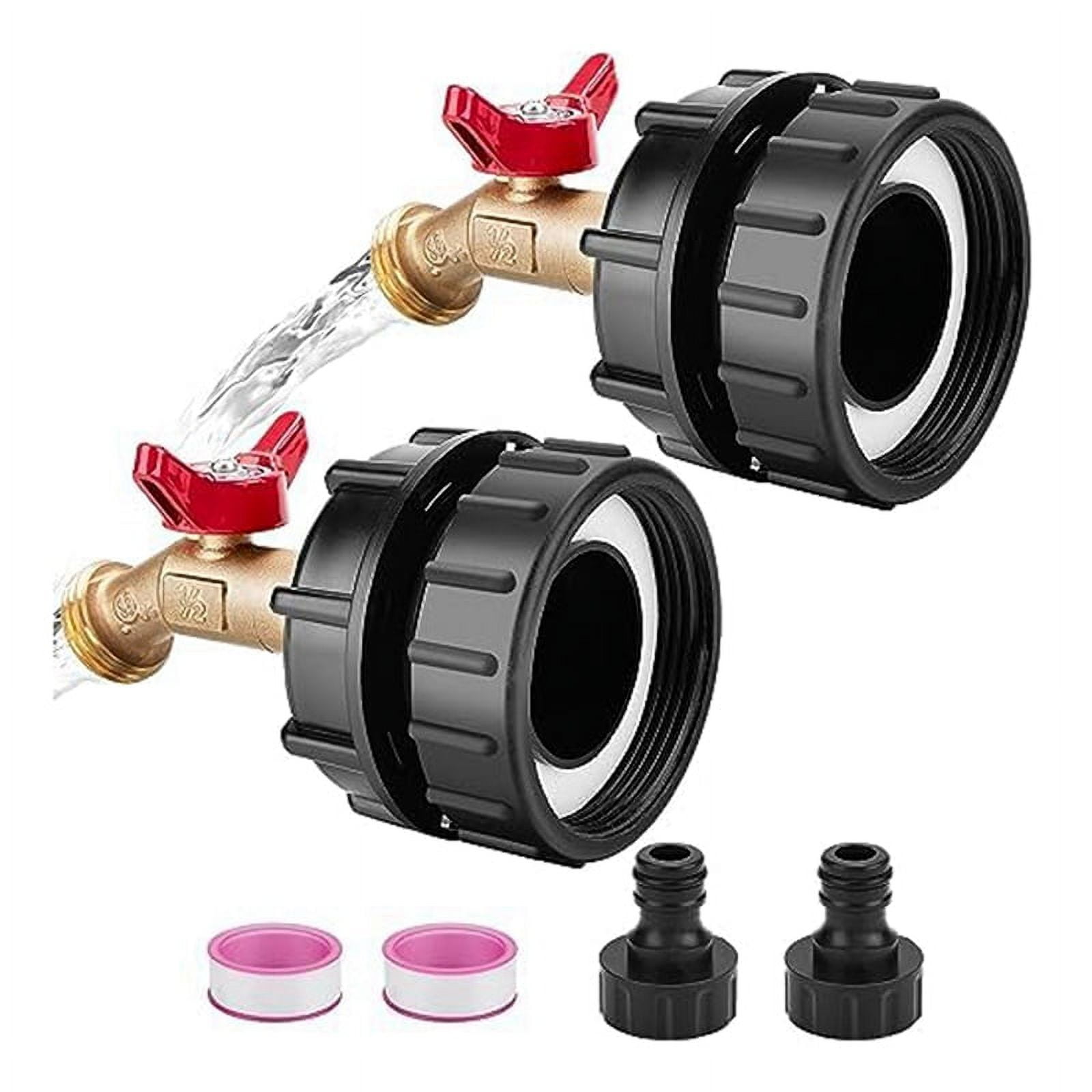 IBC Tote Bag Adapter, 2.44 inch Fine Thread Adapter, Fits 275-330 ...