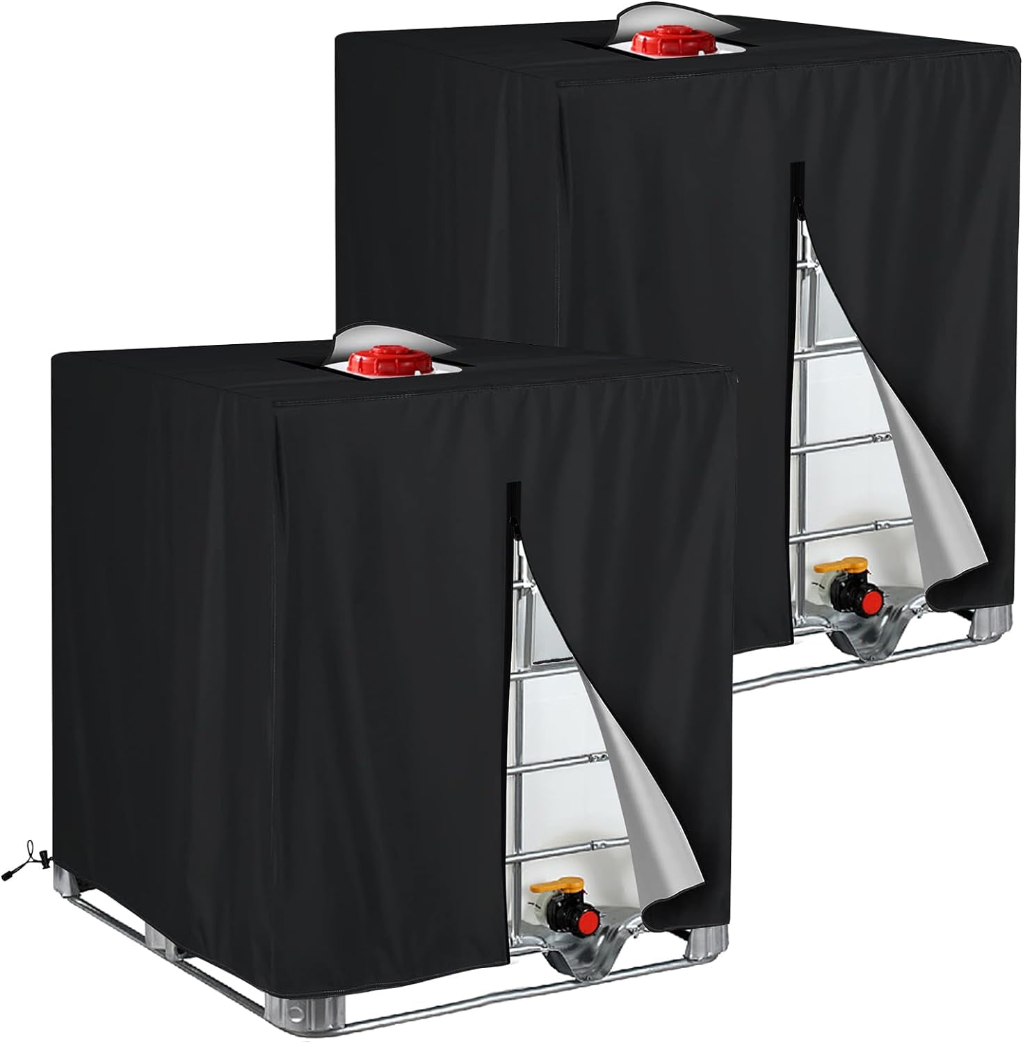 IBC Tote Cover 275 Gallon 420D Fabric Sunshade Waterproof Water Tank ...