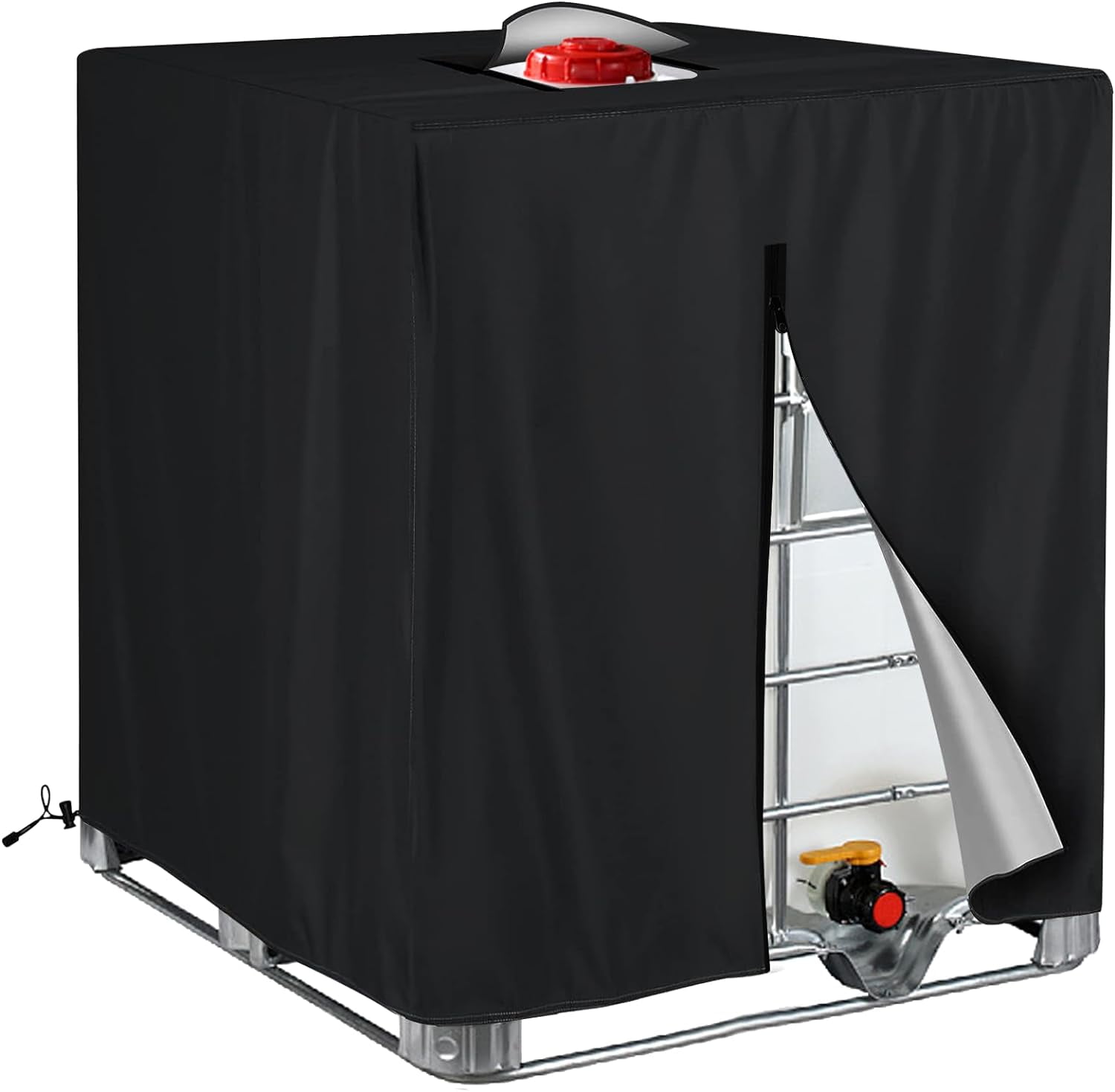 IBC Tote Cover 275 Gallon 420D Fabric Sunshade Waterproof Water Tank ...