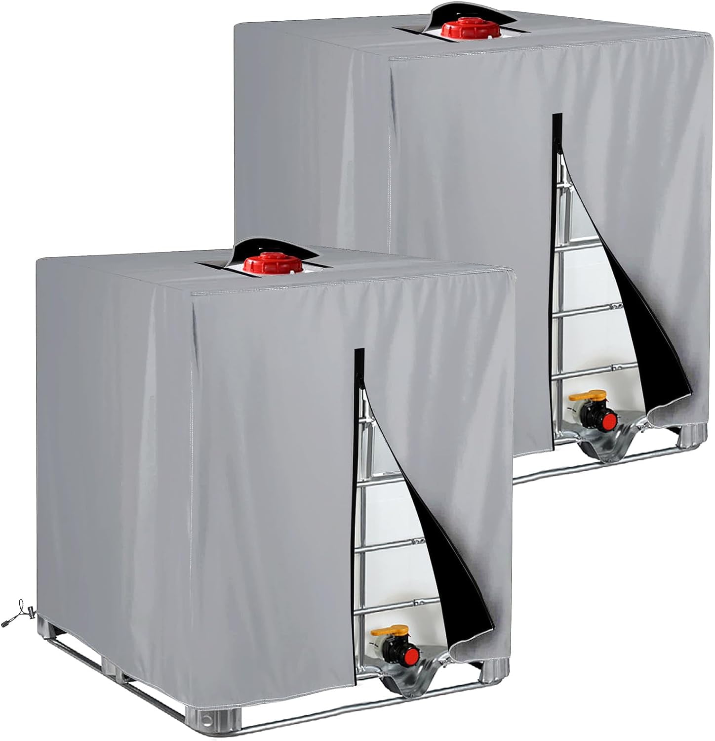 IBC Tote Cover 275 Gallon 420D Fabric Sunshade Waterproof Water Tank ...