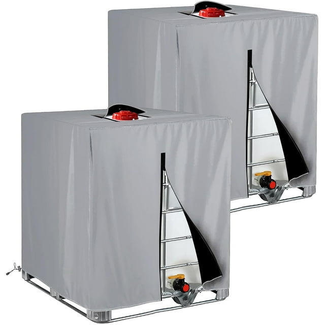 IBC Tote Cover 275 Gallon 420D Fabric Sunshade Waterproof Water Tank ...