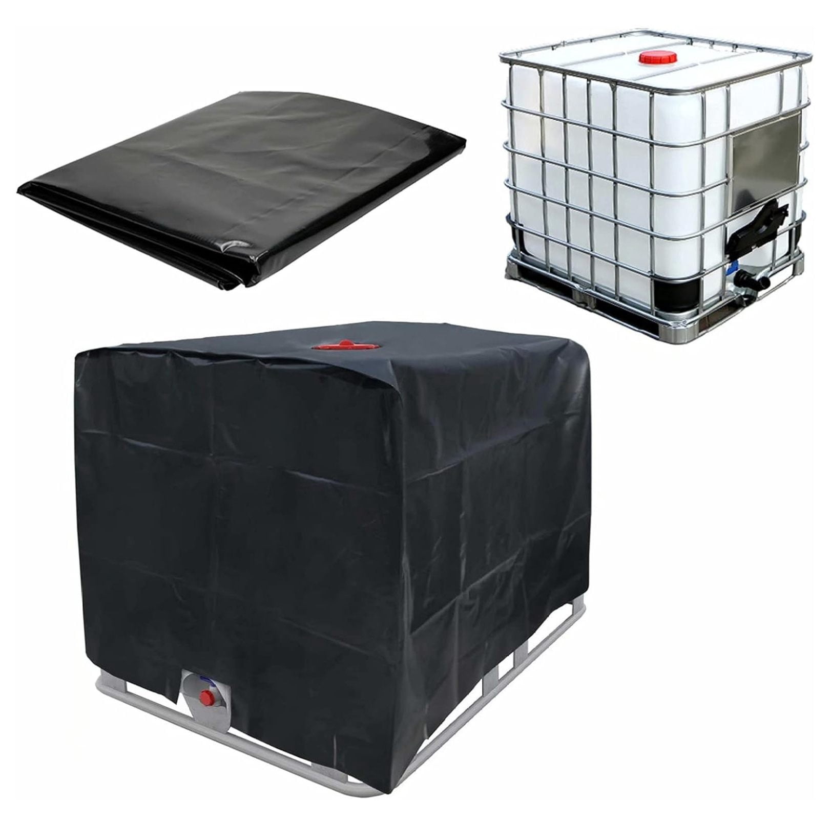 IBC Tote Cover, Cover Sun Protective Hood for Rain Water 1000 L(275 ...
