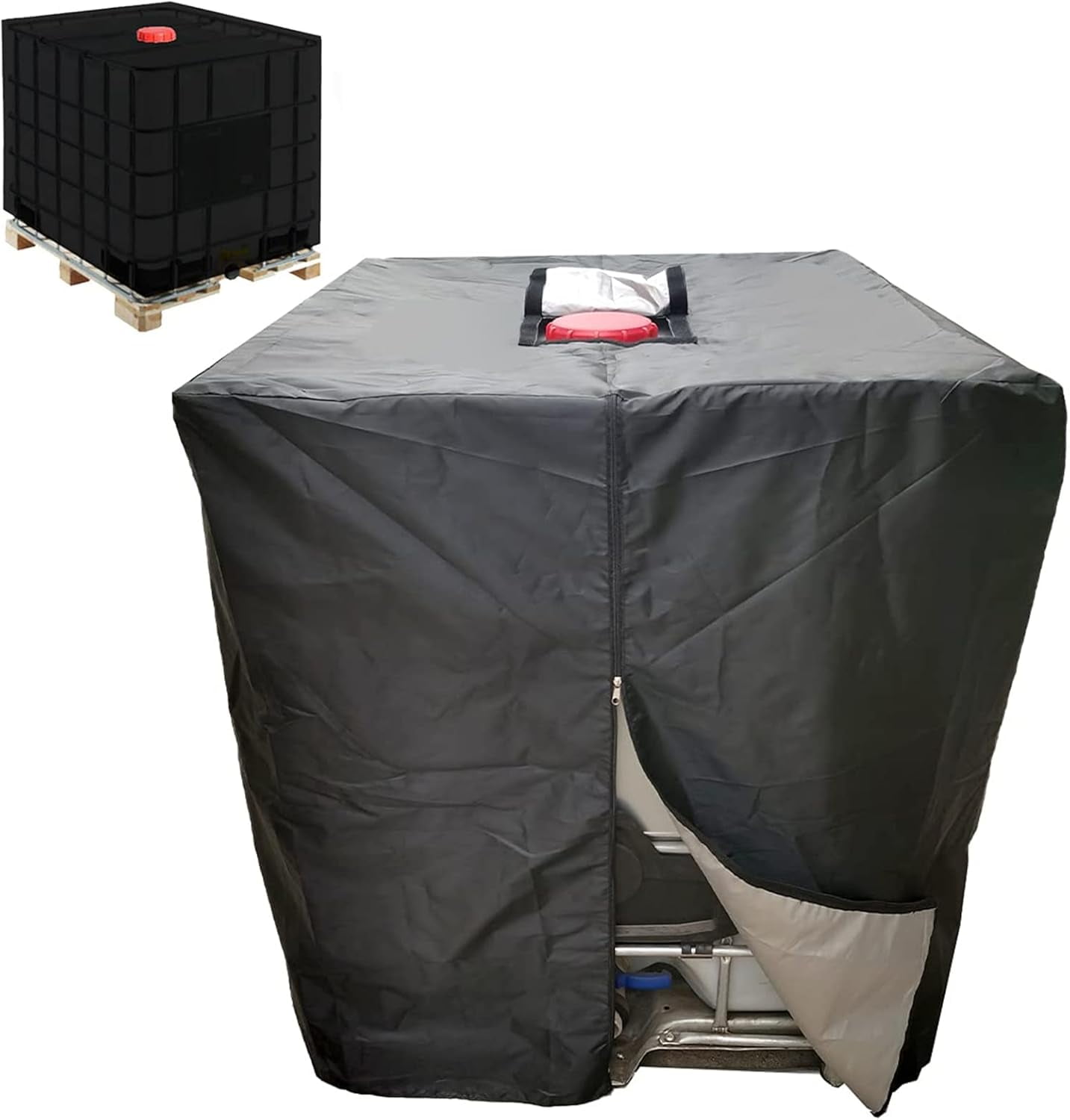 IBC Tote Cover, Heavy Duty Waterproof Protective Cover for Outdoor Use ...