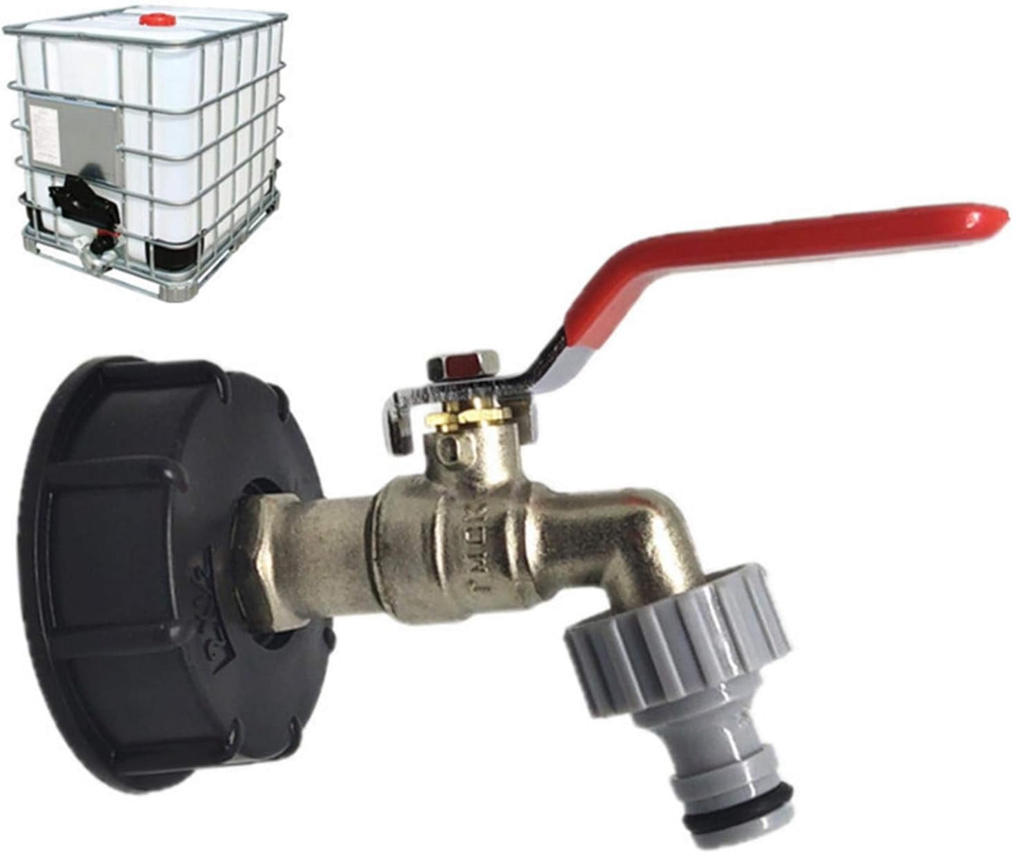 IBC Tote Tank Adapter, Snap-On Tap Connector for Long-term Using, Eco ...