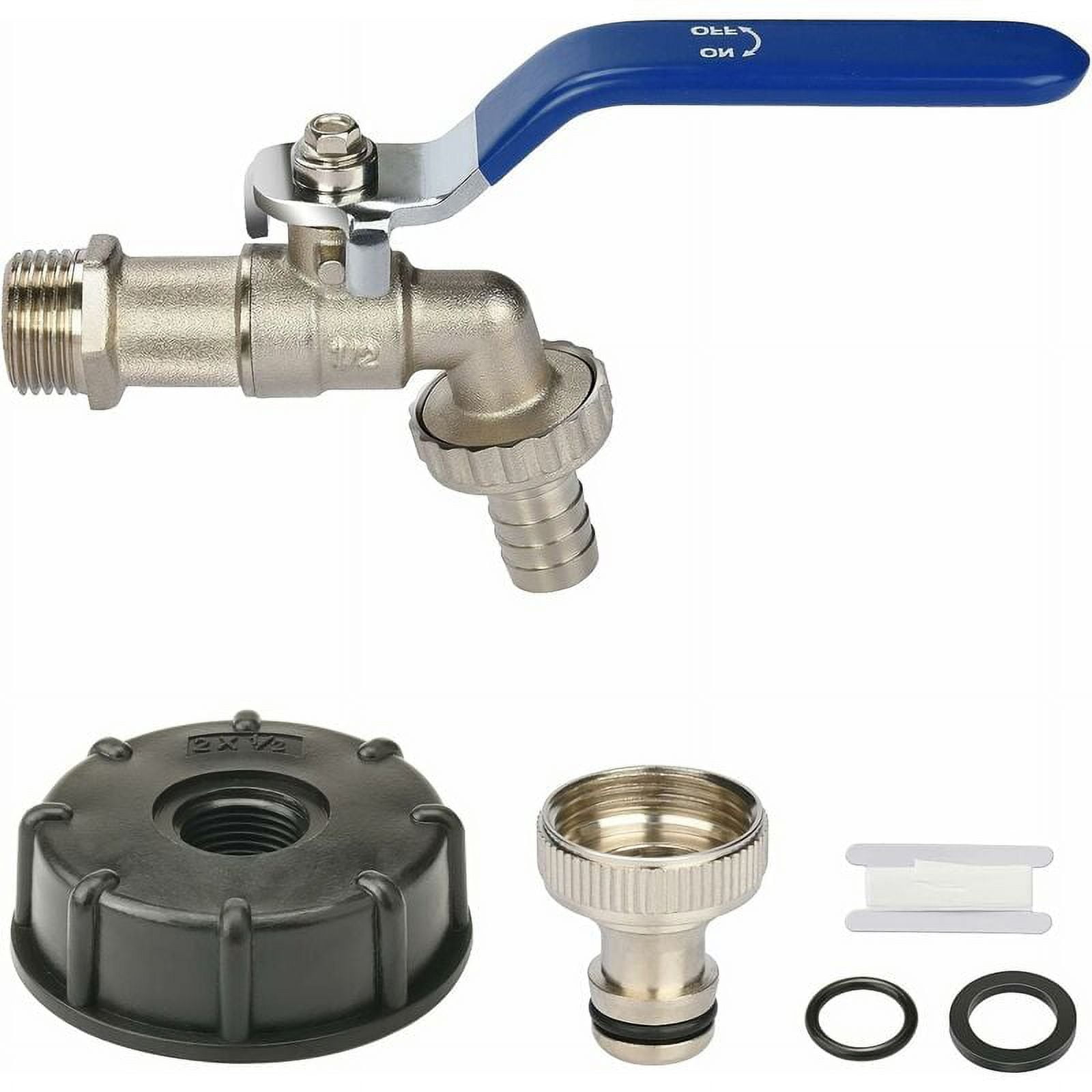 IBC Tote Tank Adapter Water Tap Kit, Stainless Steel Reducer For 1000L ...