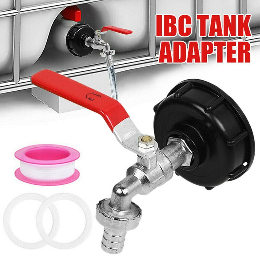 Ibc Tote Tank Valve Drain Adapter 1/2\" Garden Hose Faucet Water ...