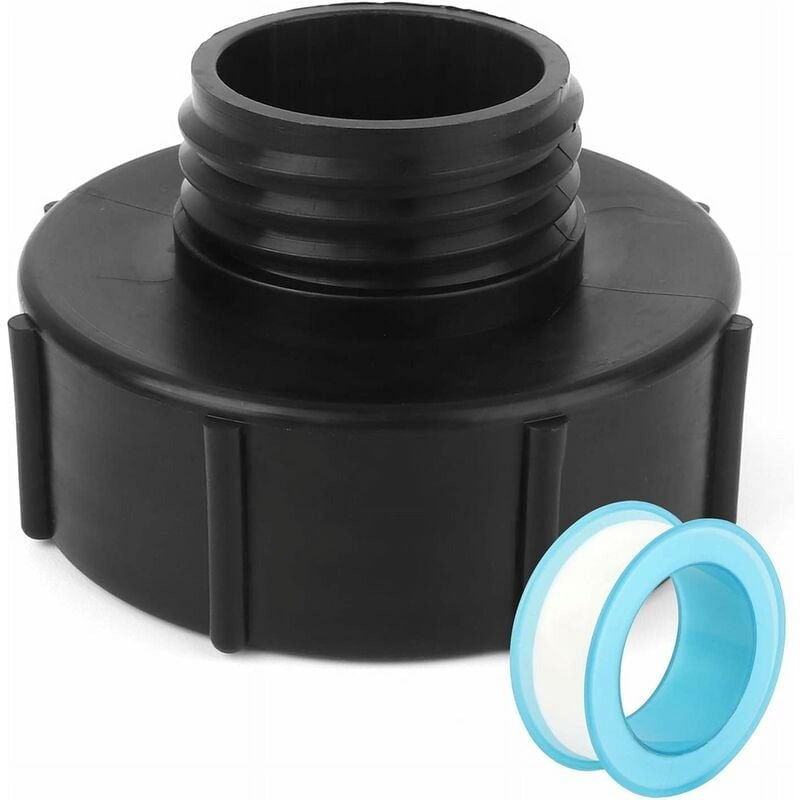IBC adapter S100x8 to S60x6, with PTFE tape, faucet 1000L water tank ...