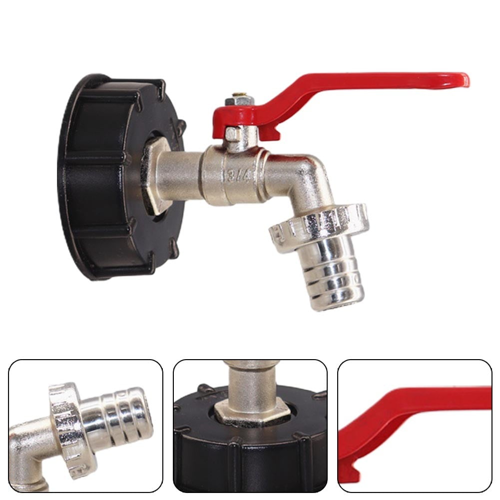 Ibc Adapter With 3/4\" Outlet Tap Rainwater 1000 Litre Container Tank ...