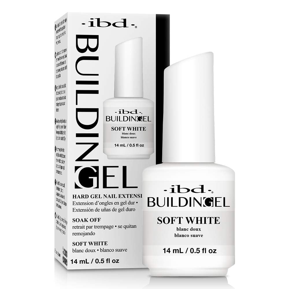 IBD Hard Gel for Nail Extensions Soft White 0.5oz - Walmart.com