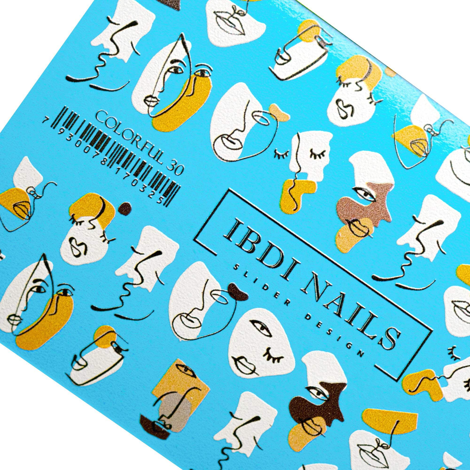 IBDI Abstract faces decals / sliders #Colorful 30 - Walmart.com