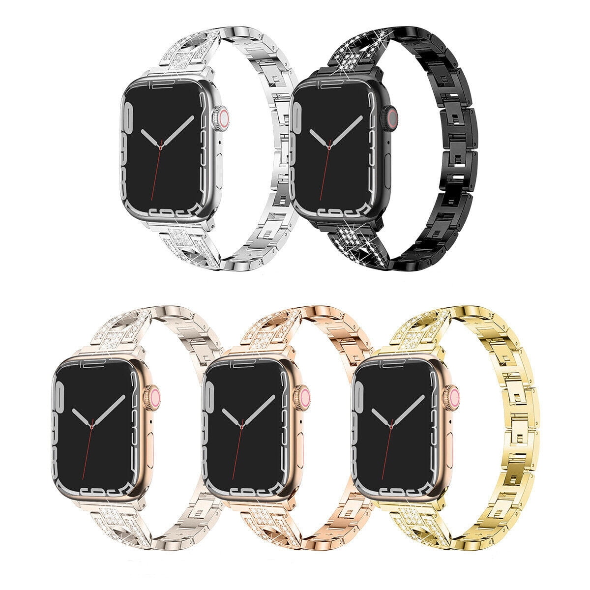 IBEAR Compatible with Apple Watch Band 45mm 44mm 42mm Gold Women ...