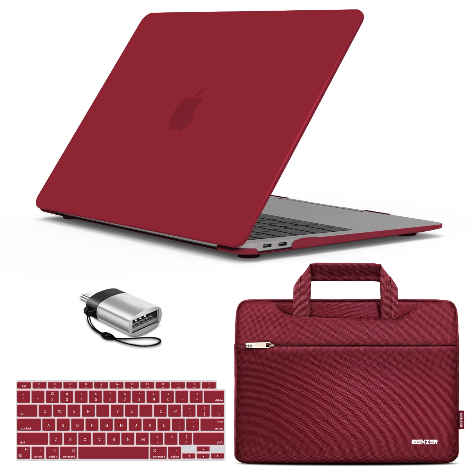 iBenzer 13" Laptop Shell for MacBook Air, Wine Red - Walmart.com