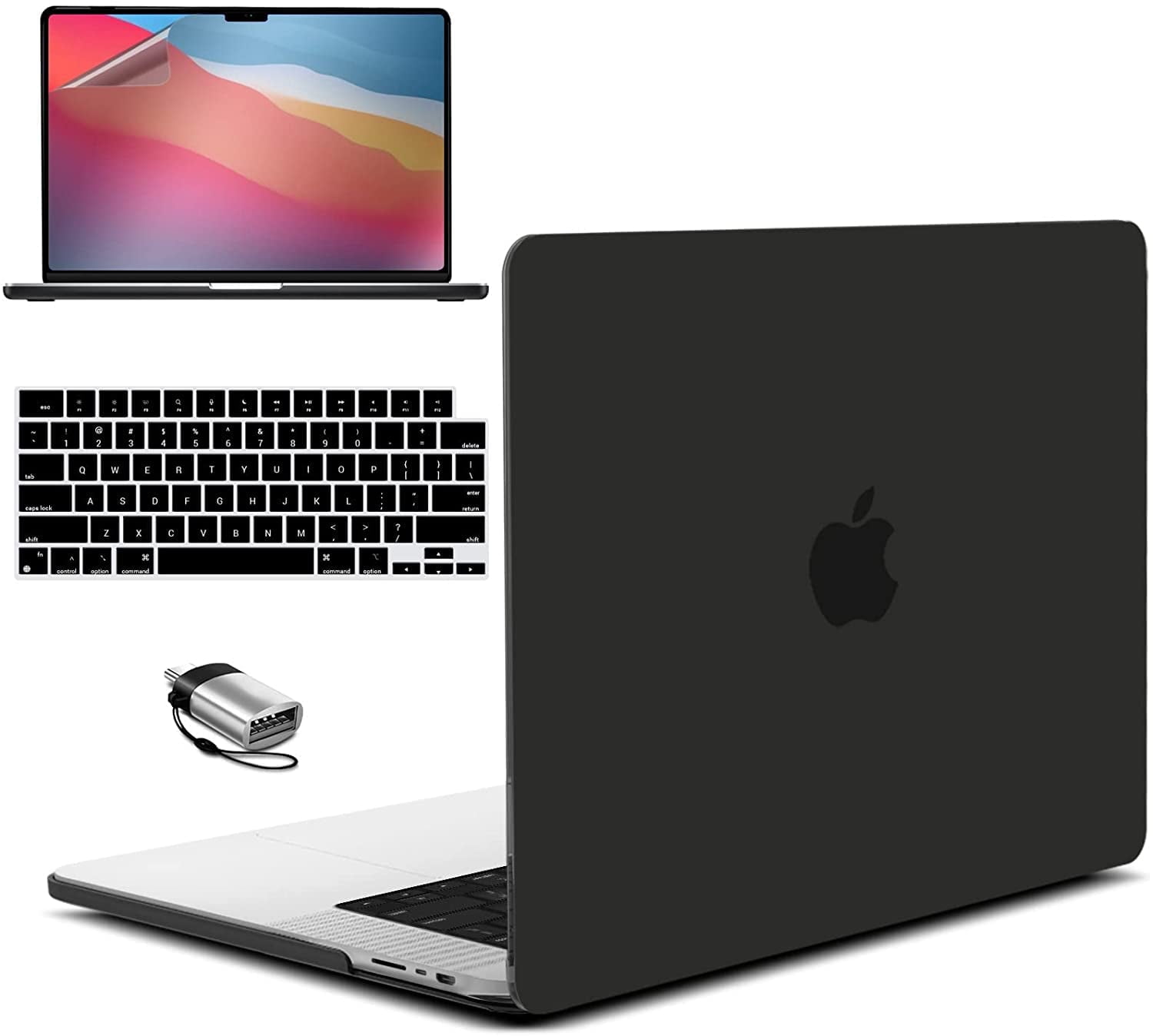 iBenzer MacBook Pro 14 Inch (2024-2021) Case, Hard Shell, Keyboard ...