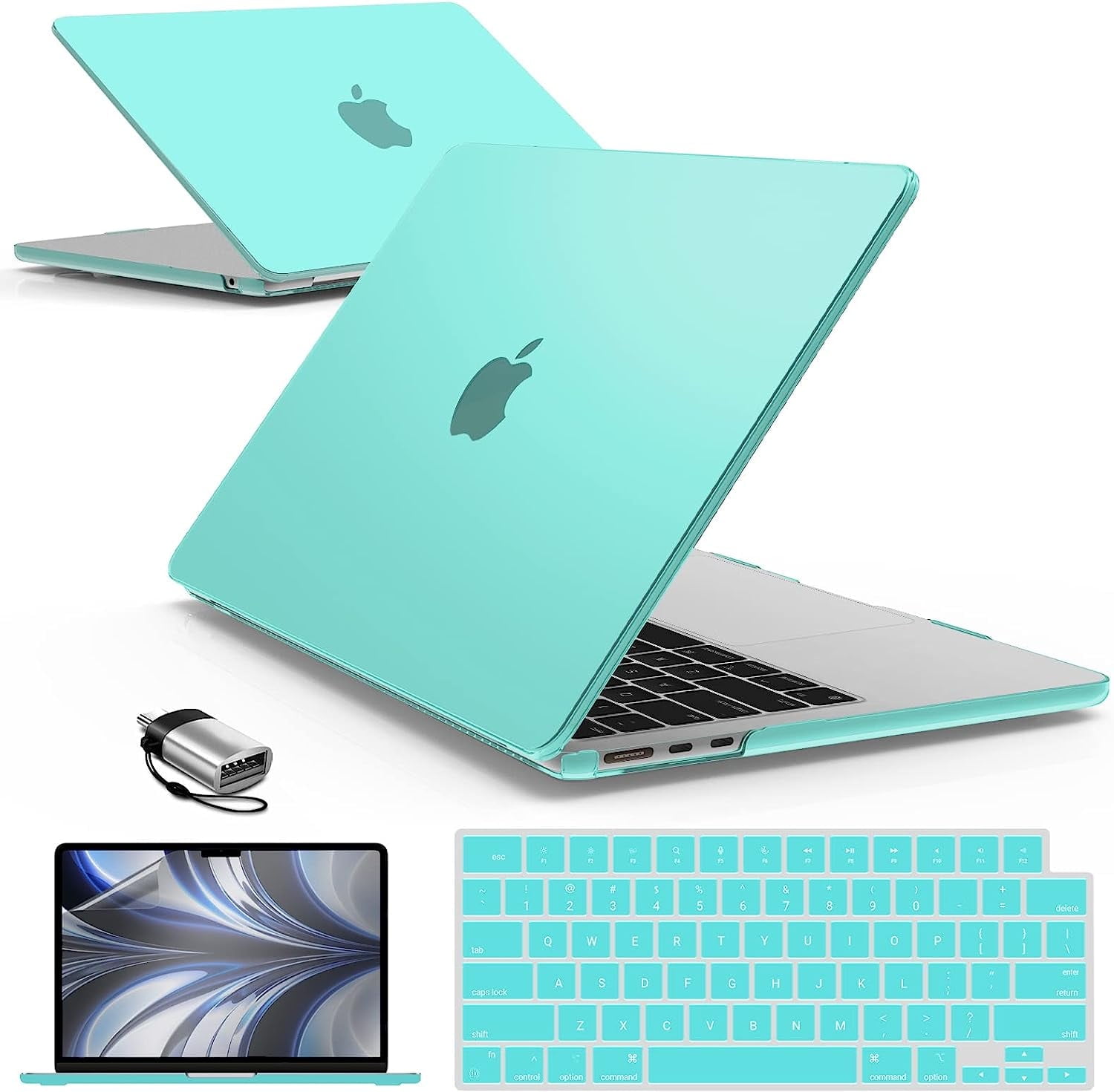 IBENZER Compatible with 2024 2023 2022 MacBook Air 13 inch case M3 ...