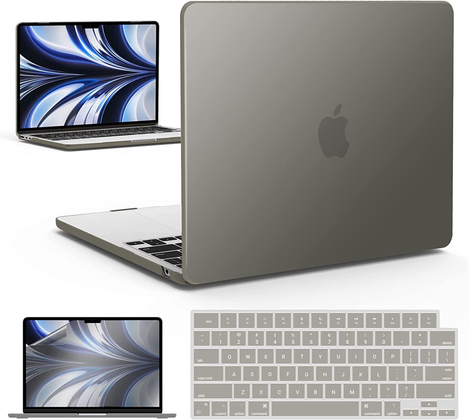 IBENZER Compatible with 2025 2024 2023 2022 MacBook Air 13 inch Case M4 ...