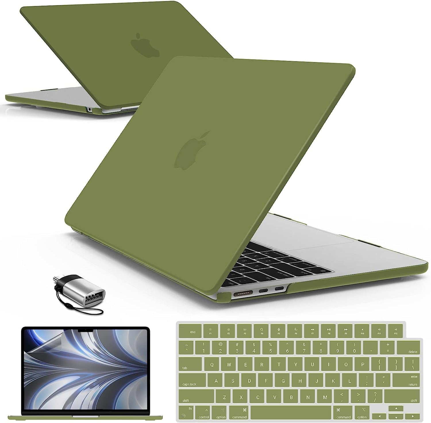 IBENZER Compatible with 2025 2024 2023 2022 MacBook Air 13 inch case M4 ...