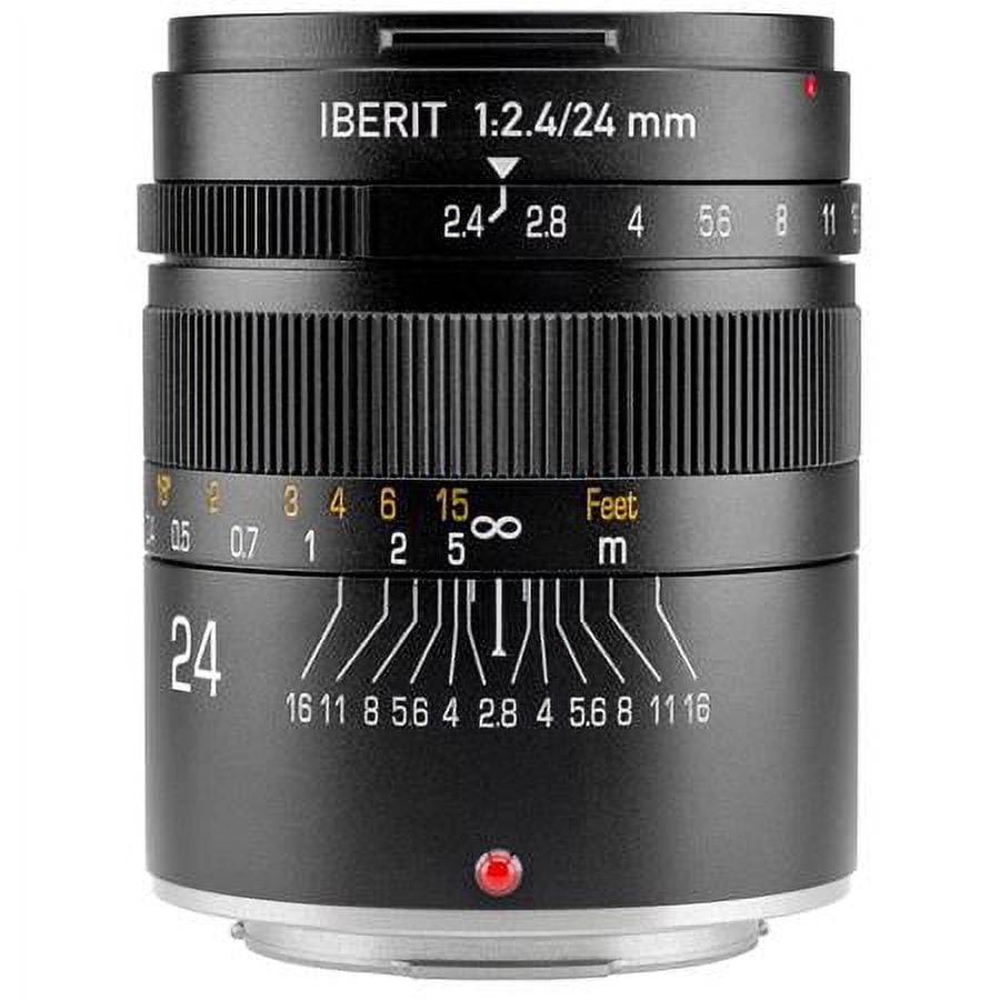 IBERIT 24mm f/2.4 Lens for Fujifilm X, Black - Walmart.com
