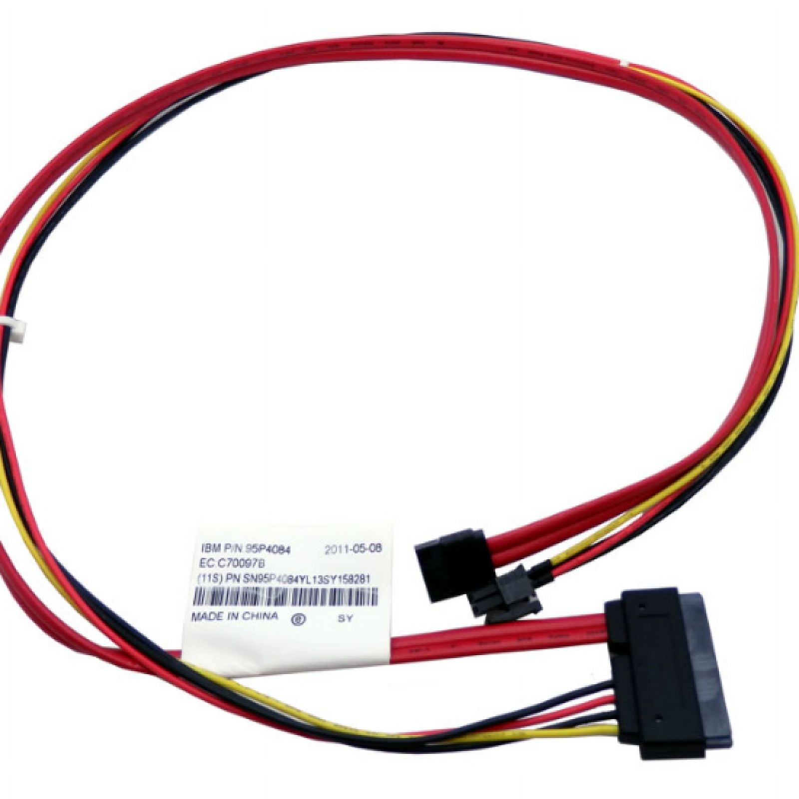 IBM 27-inch SAS 29-Pin to SATA Cable Assembly 95P4084 - Walmart.com