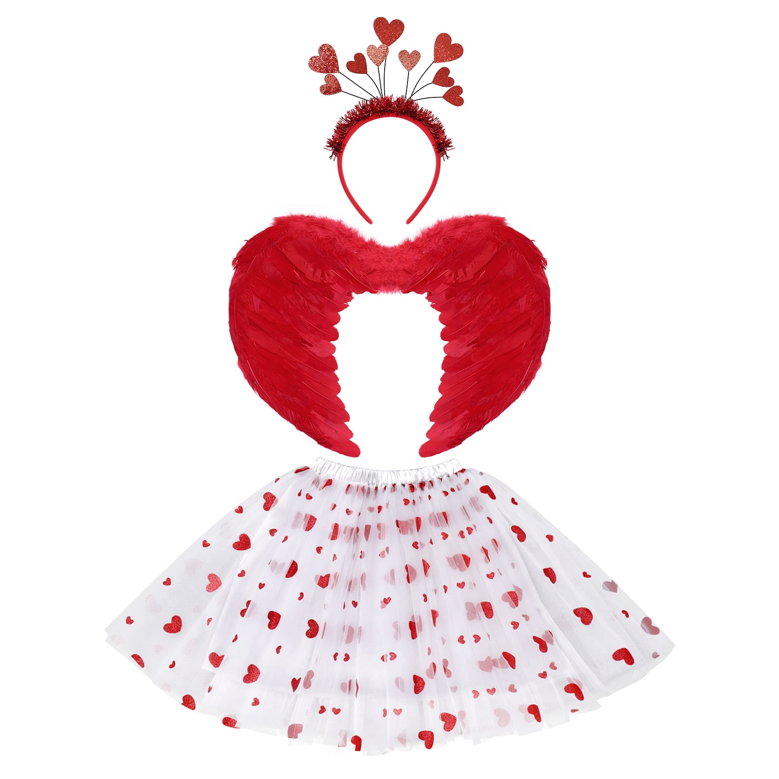 IBTOM CASTLE Angel and Devil Costumes for Girl Witch Halloween Dress up ...