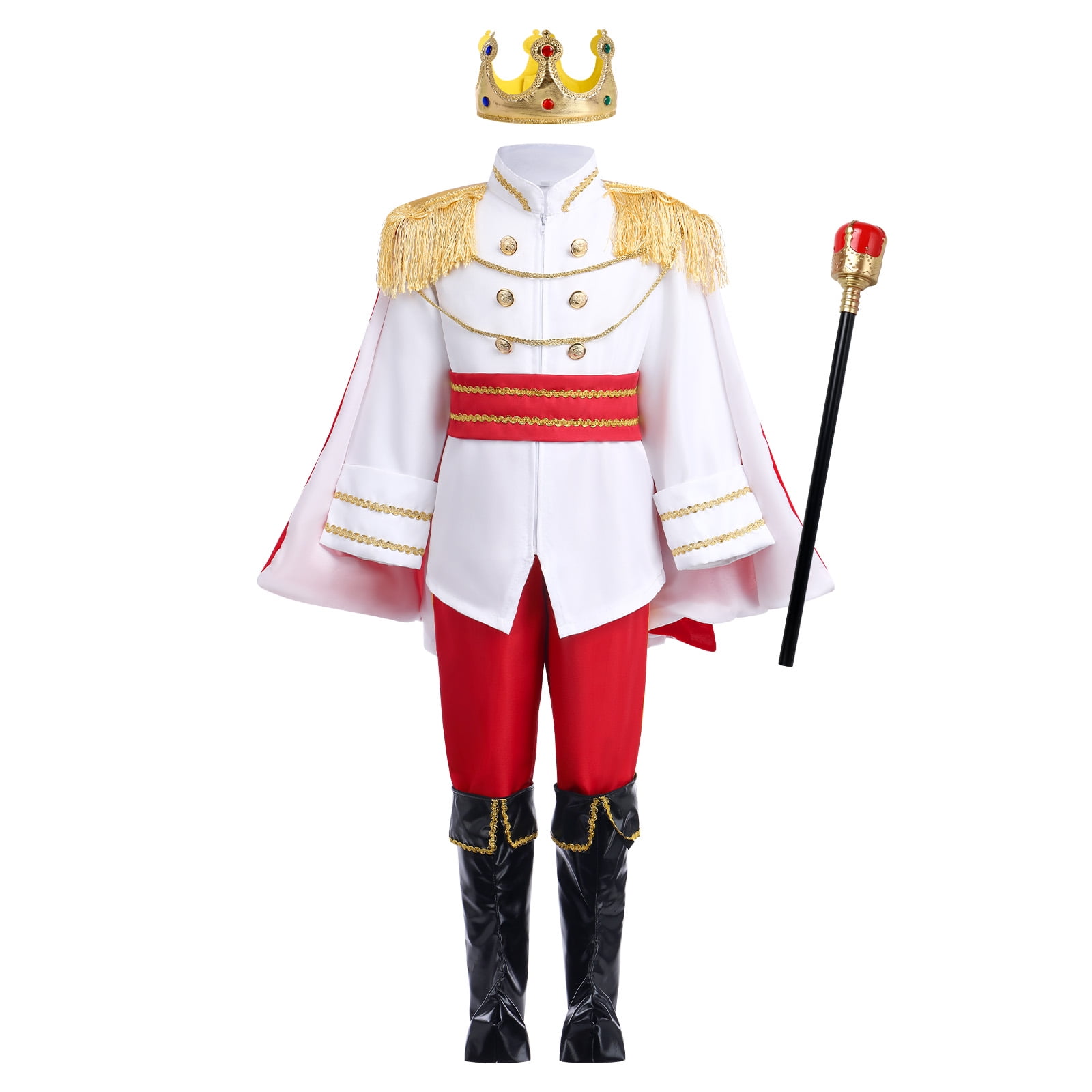 IBTOM Boys Prince Charming Costume Set, Halloween Cosplay, Birthday ...