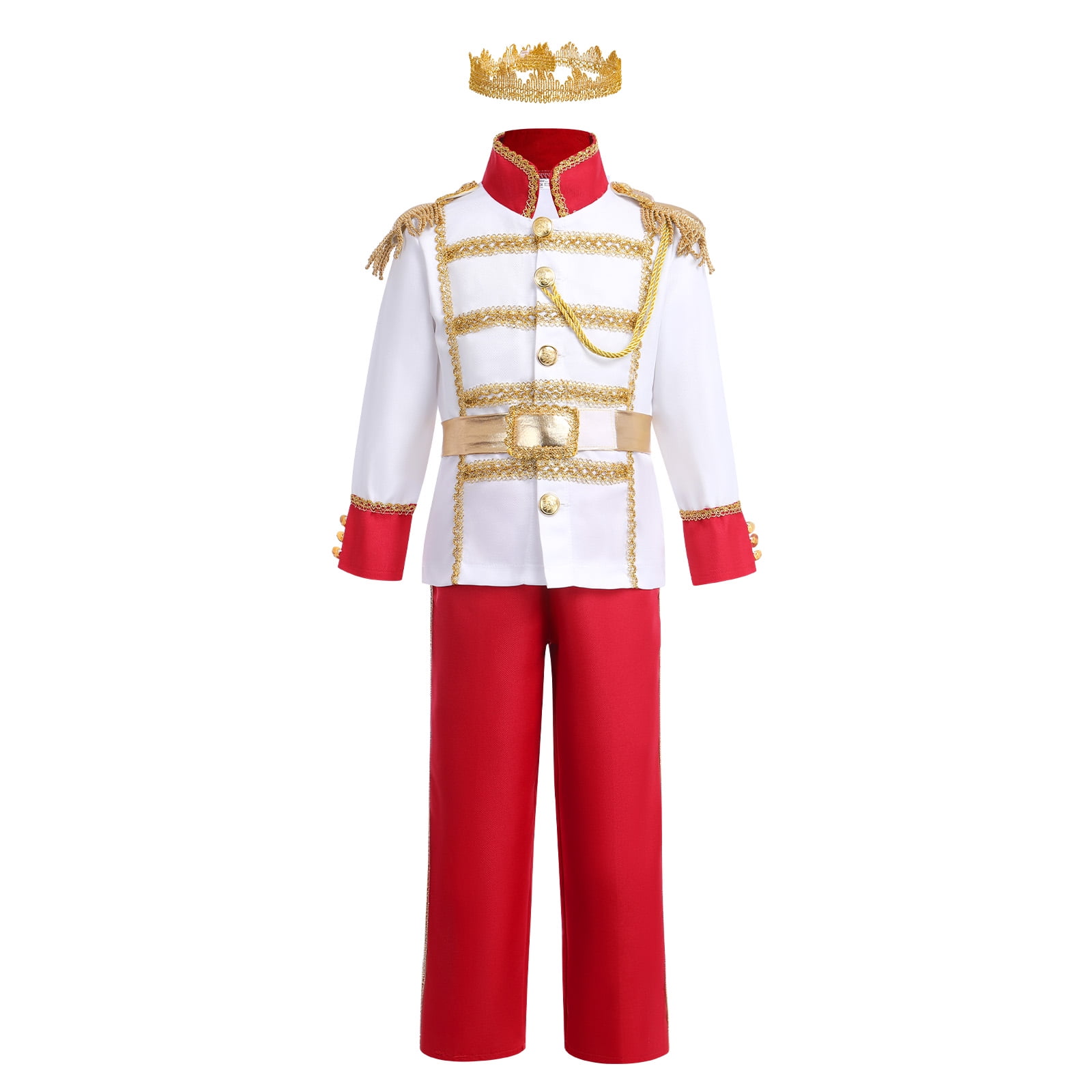 IBTOM CASTLE Disney Prince Charming Costume for Boys, 5-7 Years, 4pcs ...
