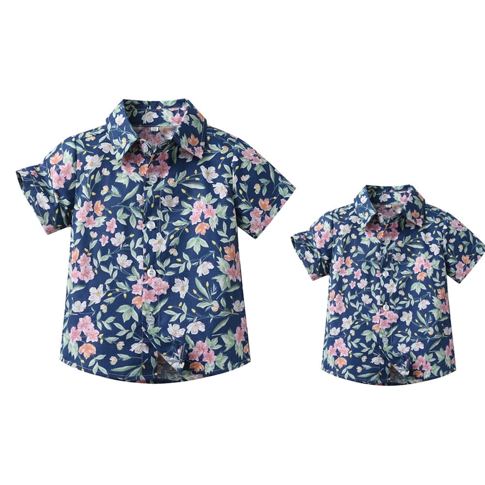 IBTOM CASTLE Daddy and Me Matching Outfits Hawaiian Father and Son ...