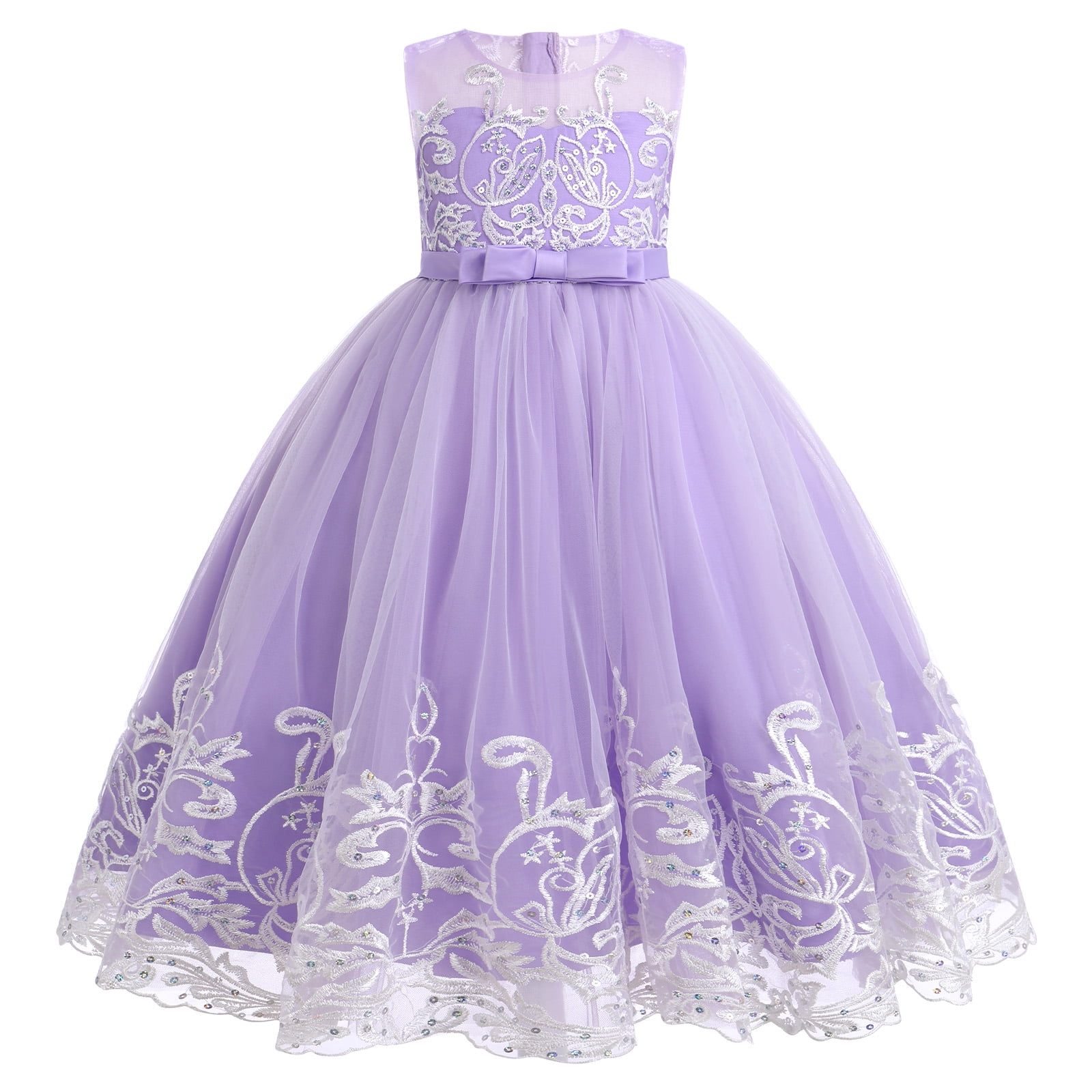 IBTOM CASTLE Flower Girl Lace Dress for Kids Wedding Bridesmaid Pageant ...