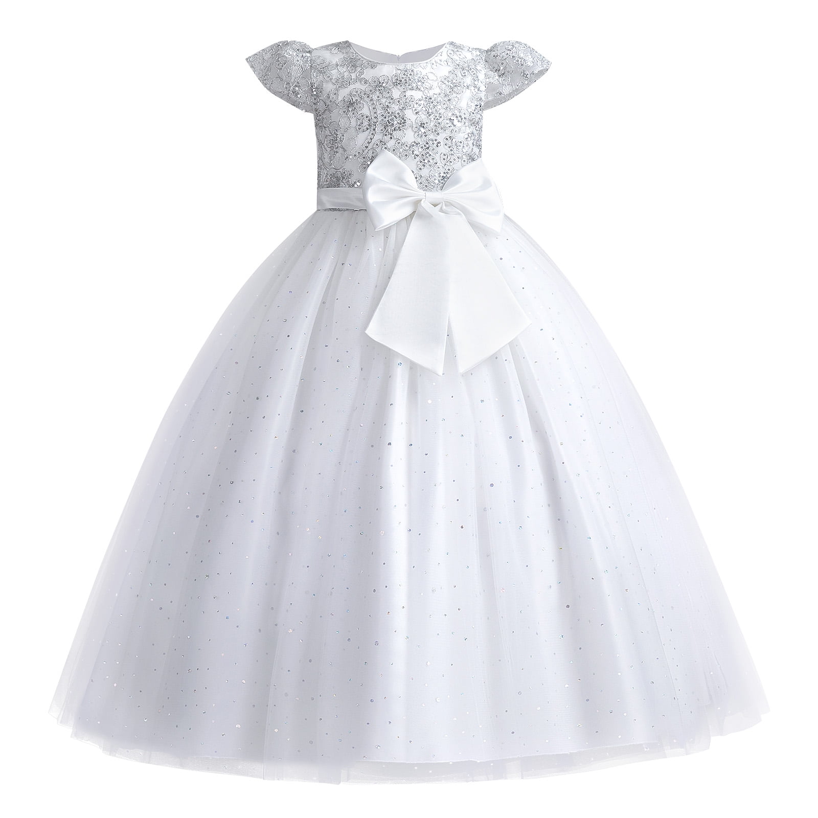 IBTOM CASTLE Flower Girl Sequin Lace Dress for Kids Wedding First ...