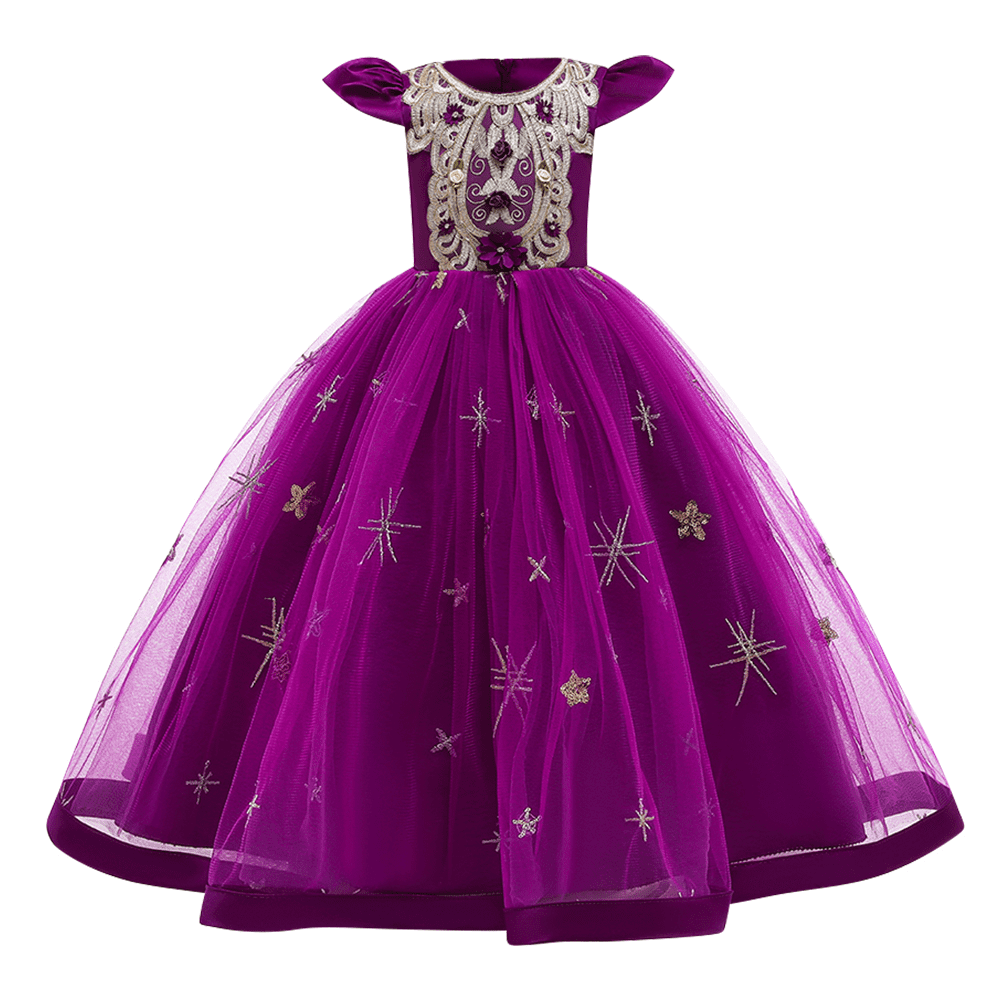 Ibtom Castle Flower Girls Maxi Dress Bridesmaid Wedding Pageant Party