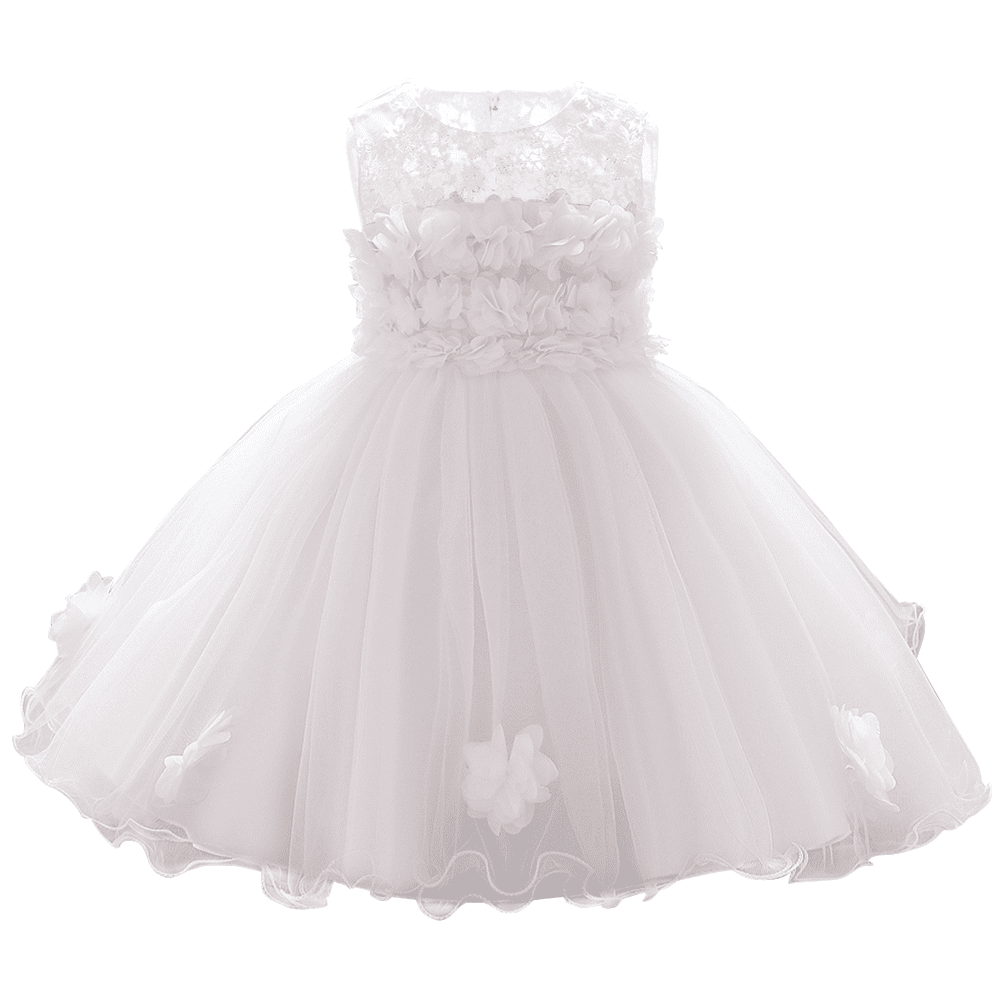 IBTOM CASTLE Flower Pageant Peplum Tutu Dress for Baby Girl Baptism ...